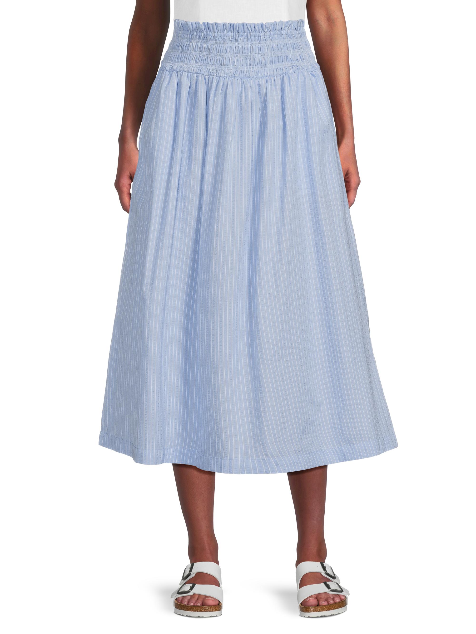 Click here for Saks Fifth Avenue Womens Smocked Waist Midi Skirt... prices