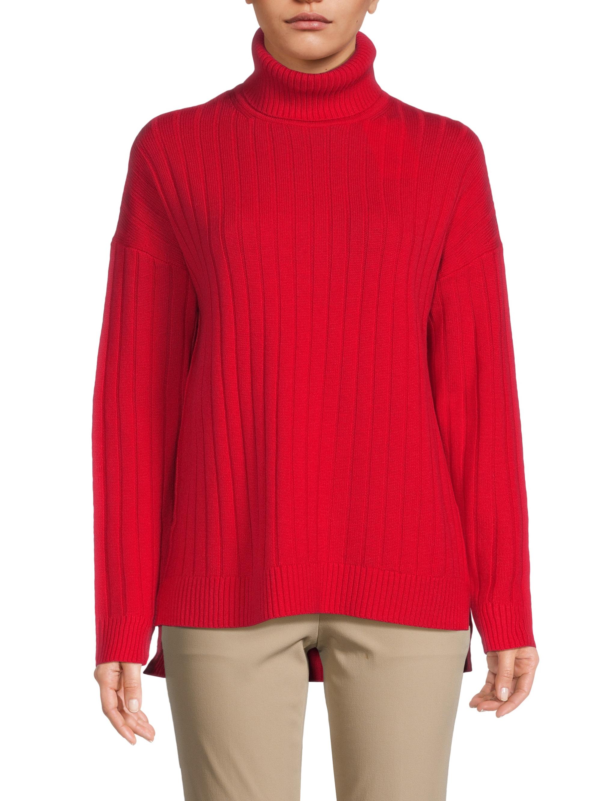 Click here for Theory Womens Ribbed Wool-Blend Turtleneck Sweater... prices