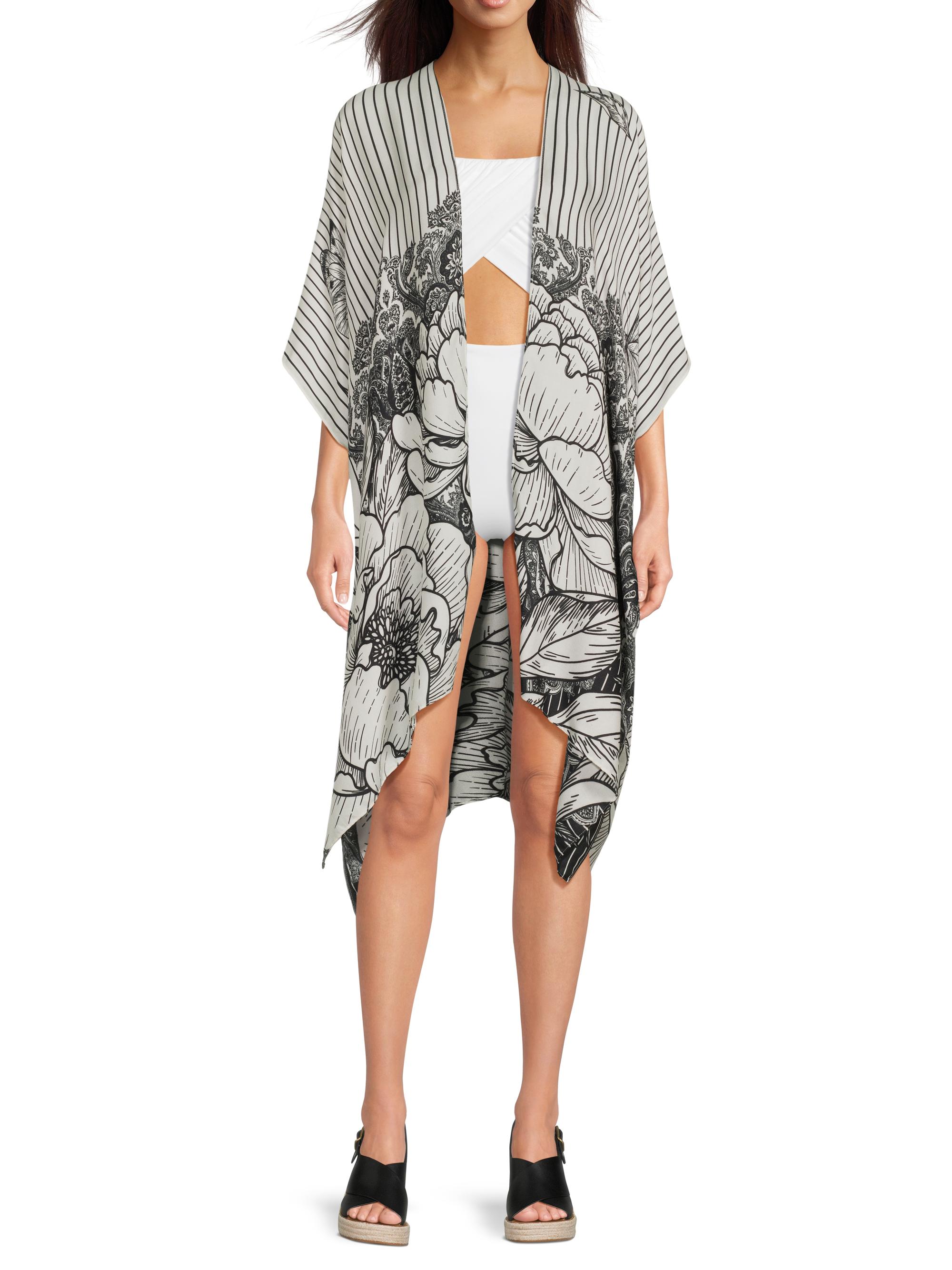 Click here for La Fiorentina Womens Printed Coverup - Black White prices