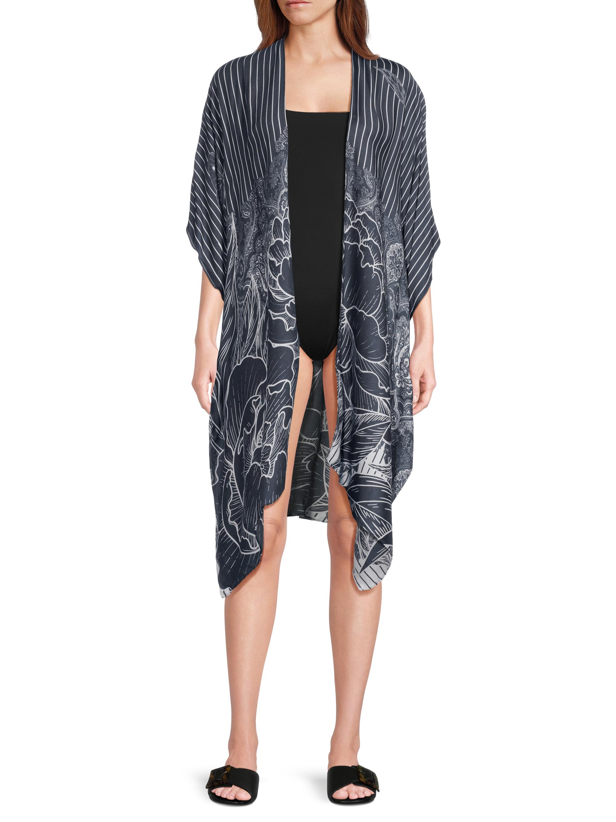 Click here for La Fiorentina Womens Printed Coverup - Navy prices
