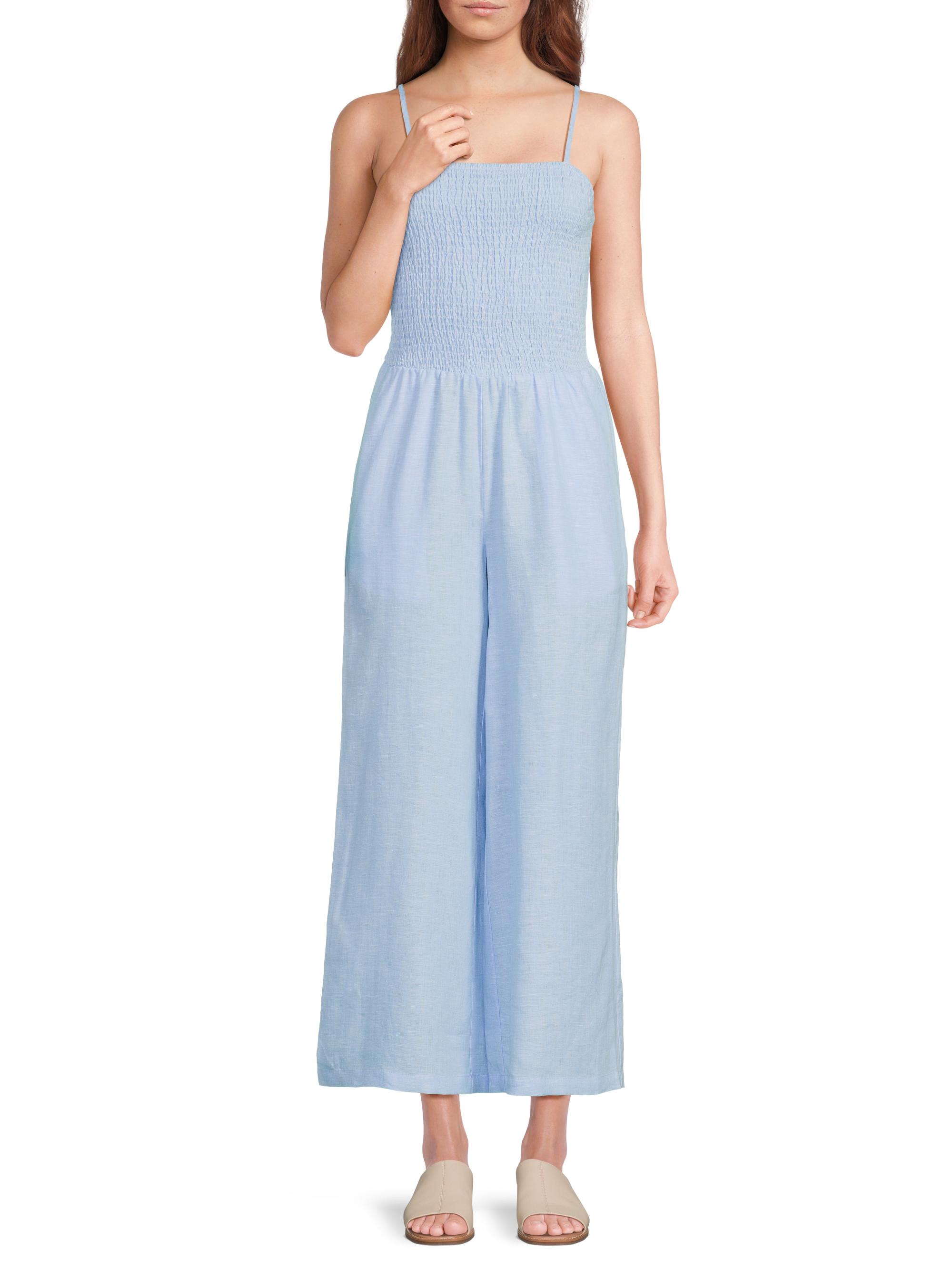 Click here for Saks Fifth Avenue Womens 100 Linen Jumpsuit - Cham... prices
