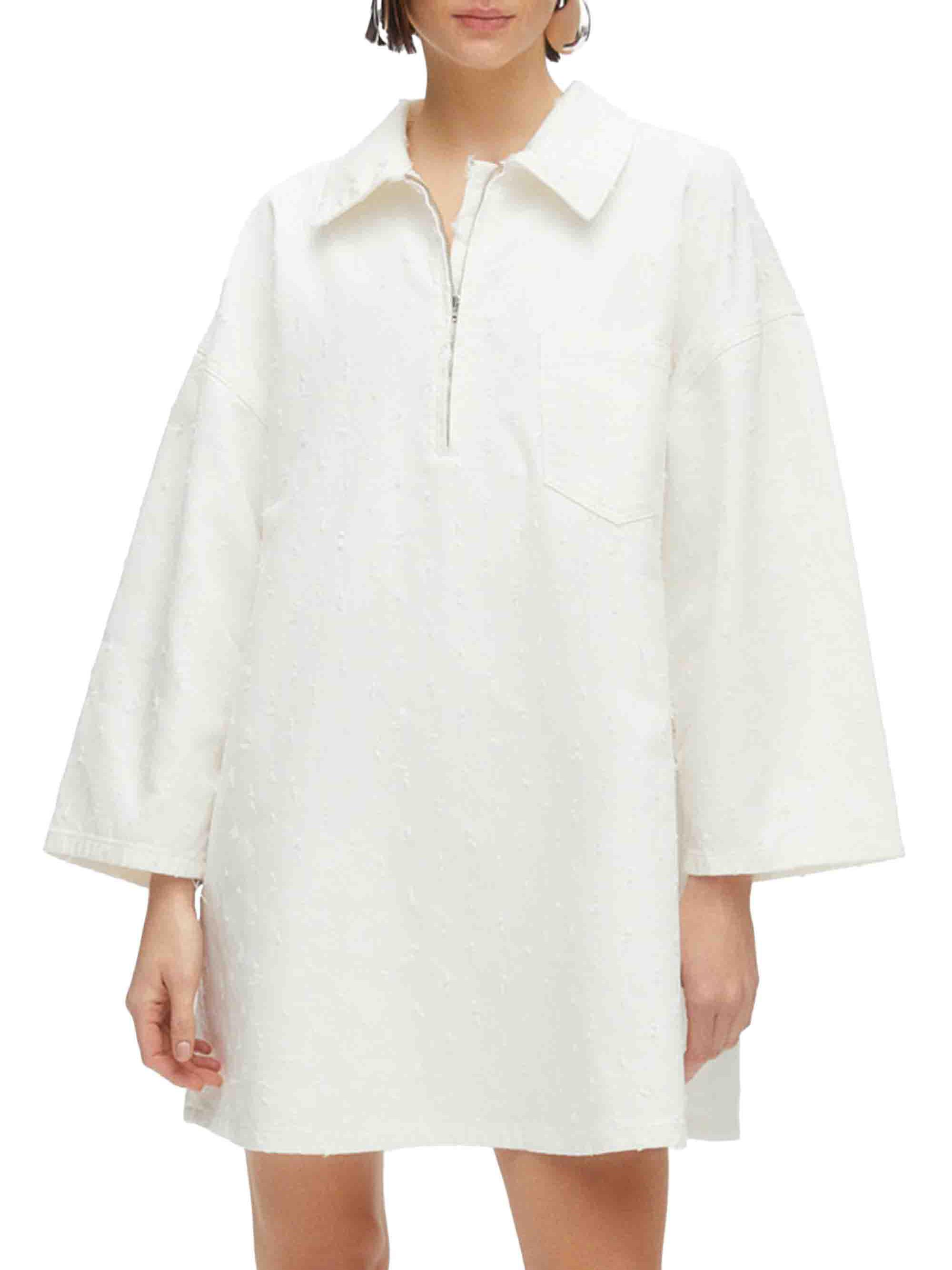 Click here for Nocturne Womens Oversized Denim Minidress - Ecru -... prices