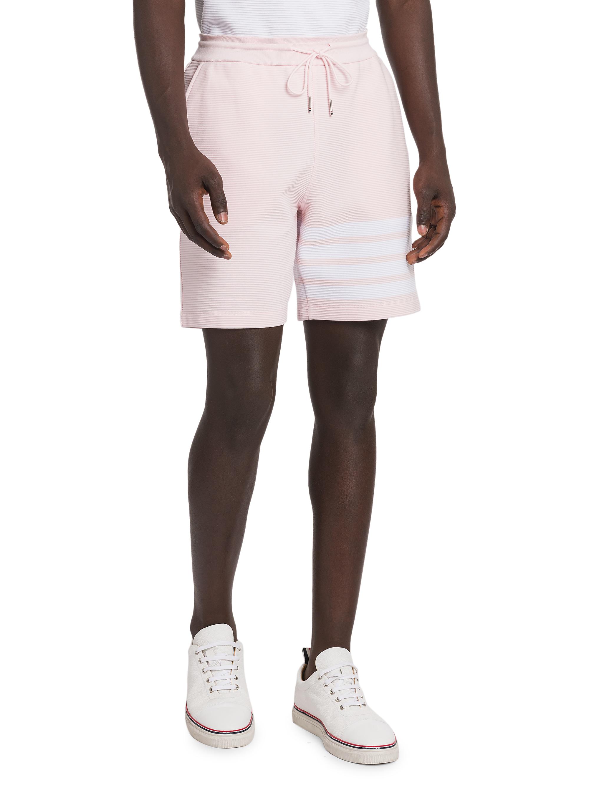 Click here for Thom Browne Mens 4-Bar Cotton Sweat Shorts - Light... prices