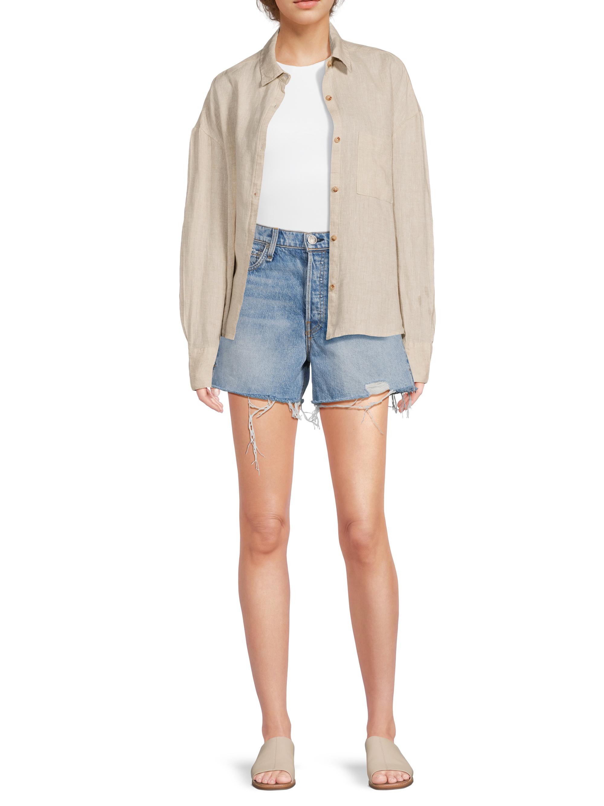 Click here for Saks Fifth Avenue Womens 100 Linen Oversized Shirt... prices