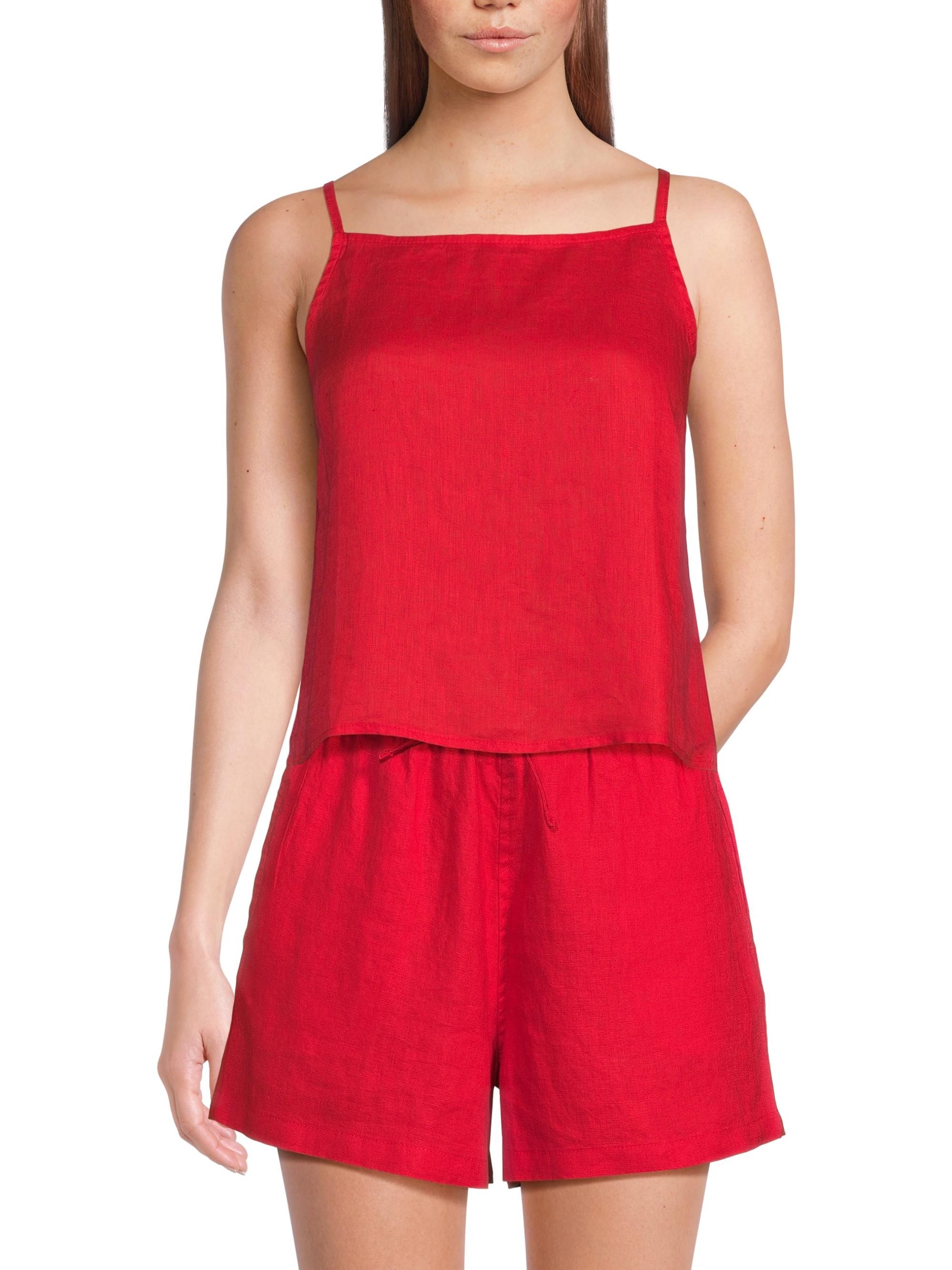 Click here for Saks Fifth Avenue Womens 100 Linen Tank - Fire Eng... prices