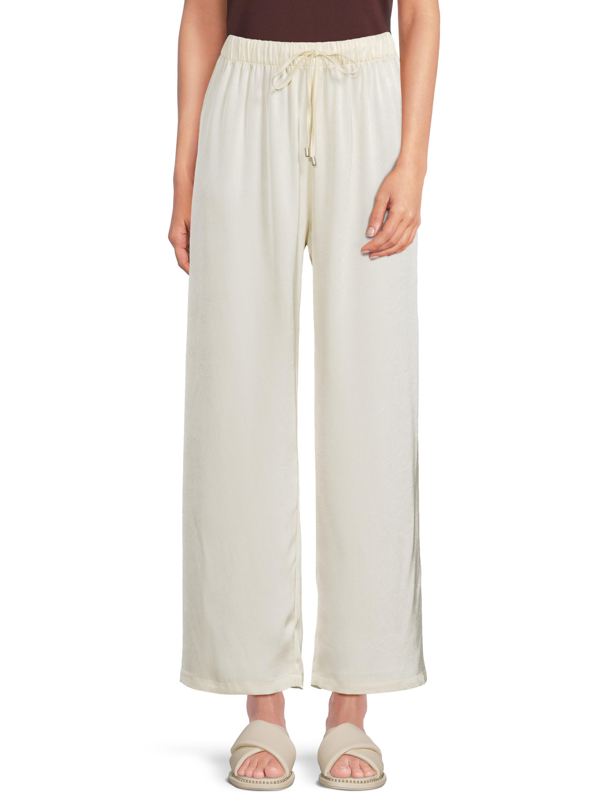 Click here for Wdny Womens Solid Drawstring Pants - Cream - Size... prices