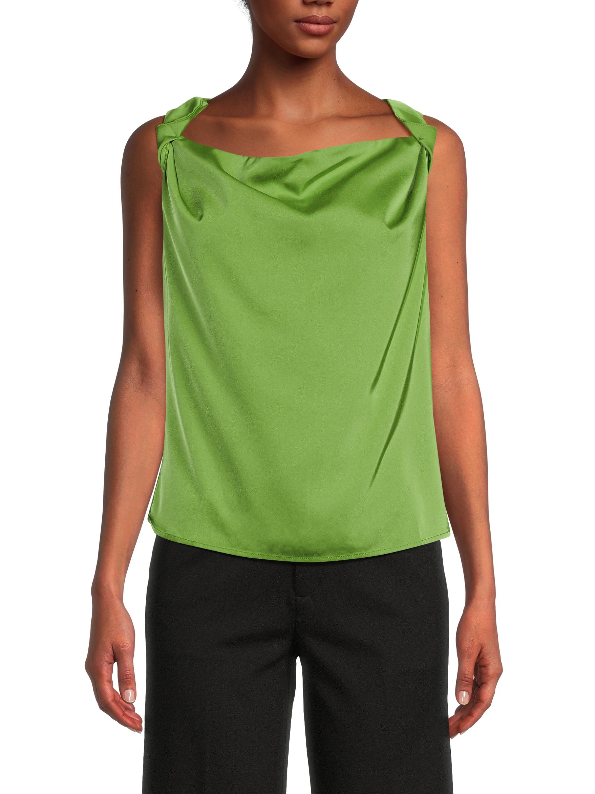 Click here for Saks Fifth Avenue Womens Twisted Sleeveless Top -... prices