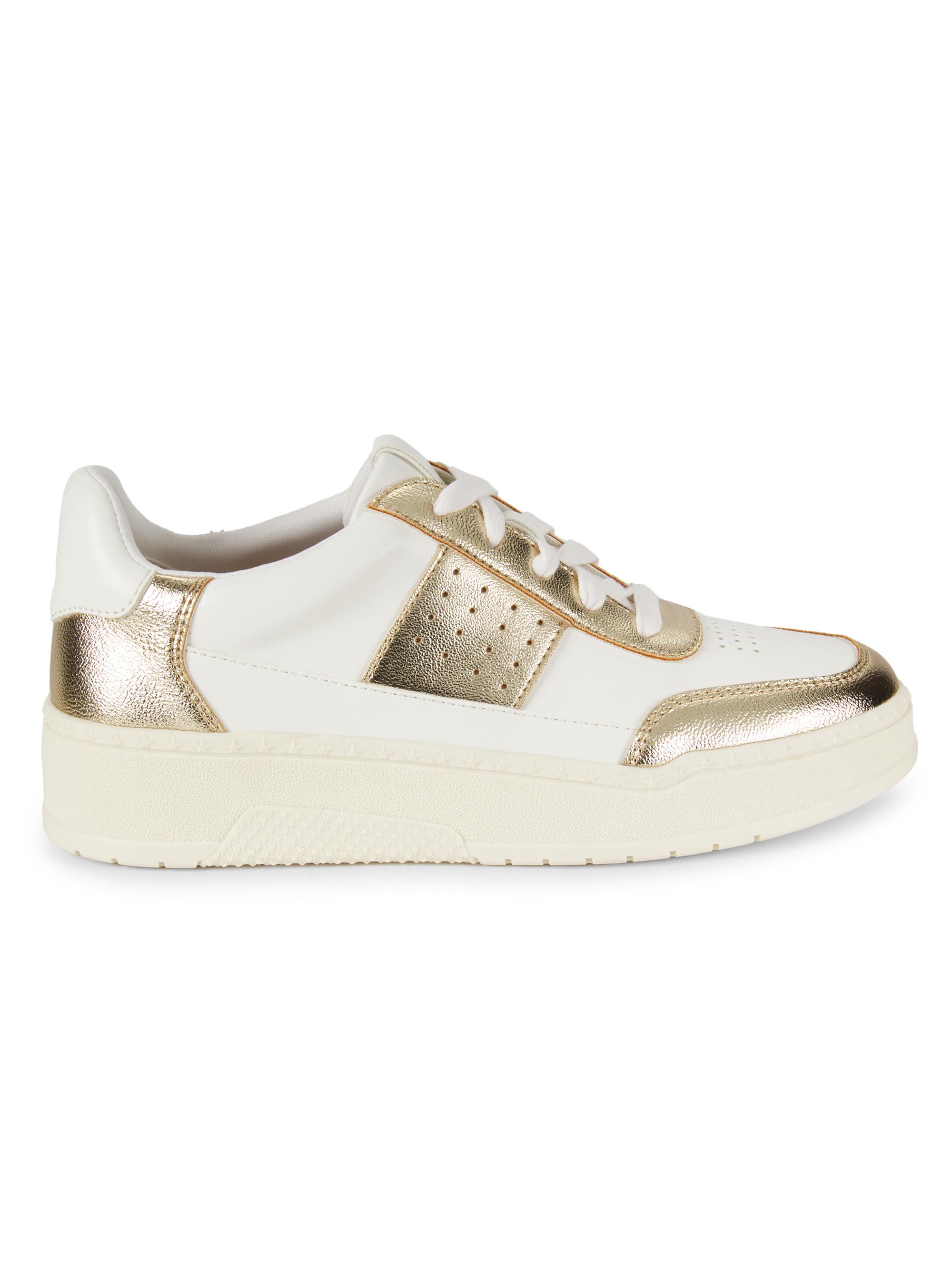 Click here for Saks Fifth Avenue Womens 40MM PL Katt Low Top Plat... prices