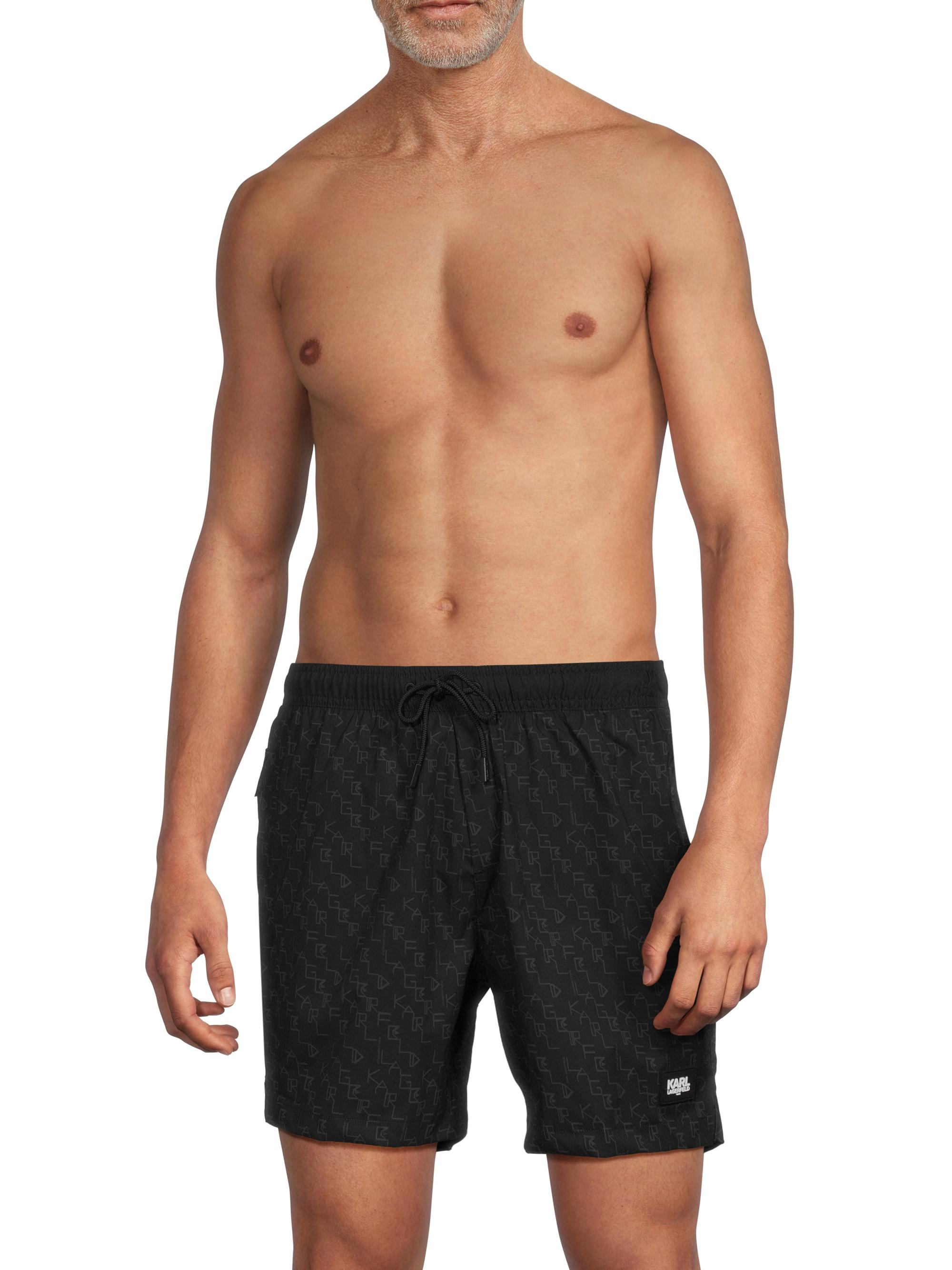 Click here for Karl Lagerfeld Paris Mens Logo Swim Shorts - Black... prices