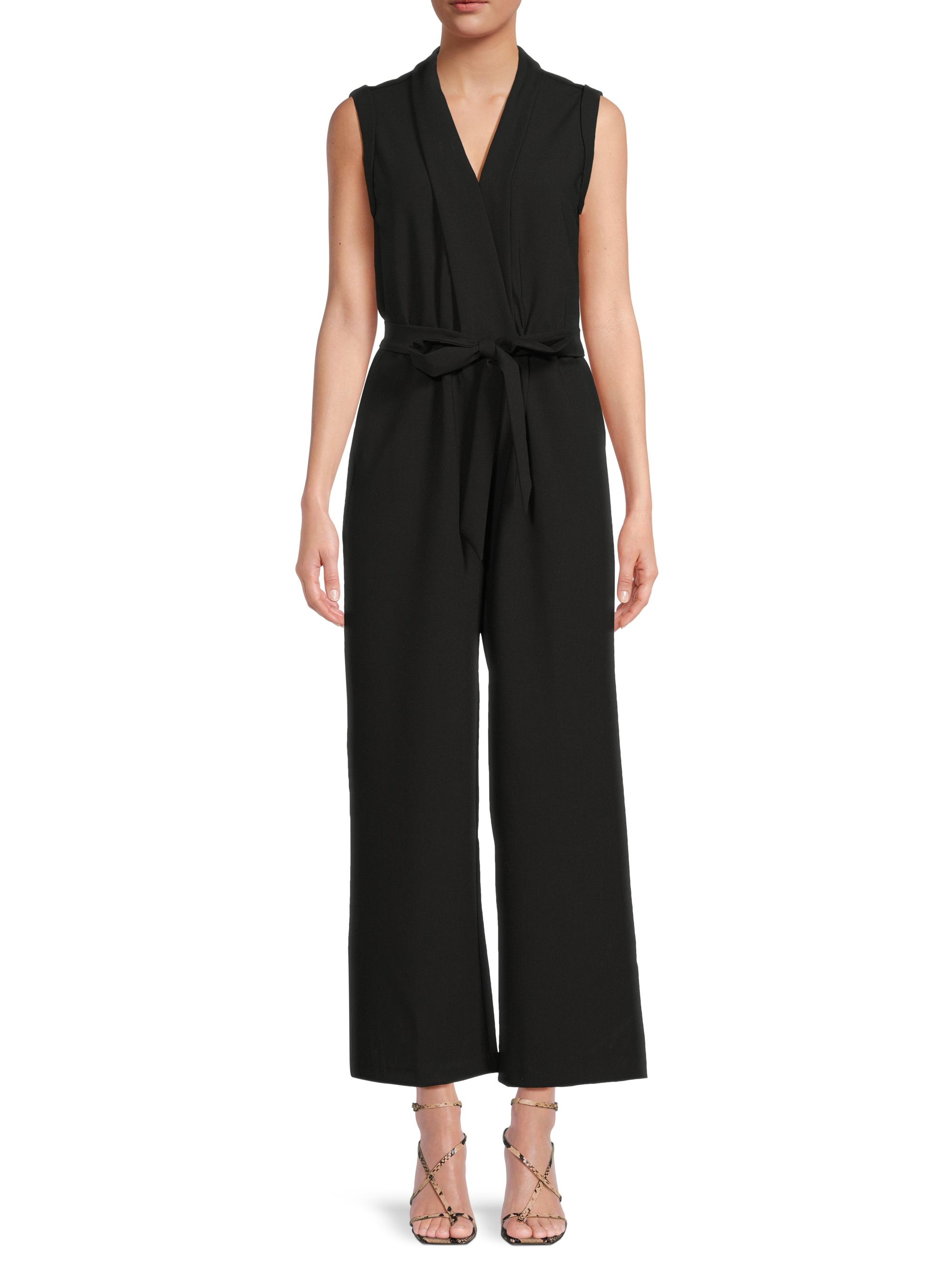 Click here for Saks Fifth Avenue Womens Belted Jumpsuit - Black -... prices