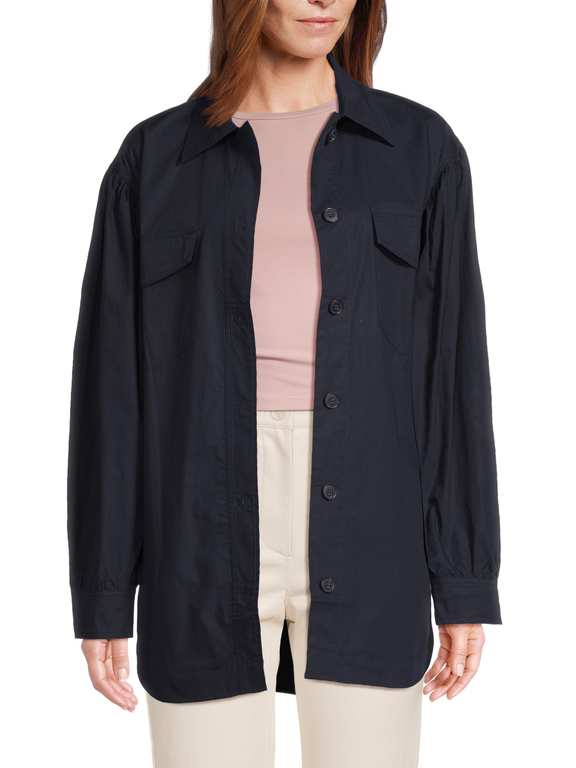 Click here for Susana Monaco Womens Poplin Cotton Shirt Jacket -... prices