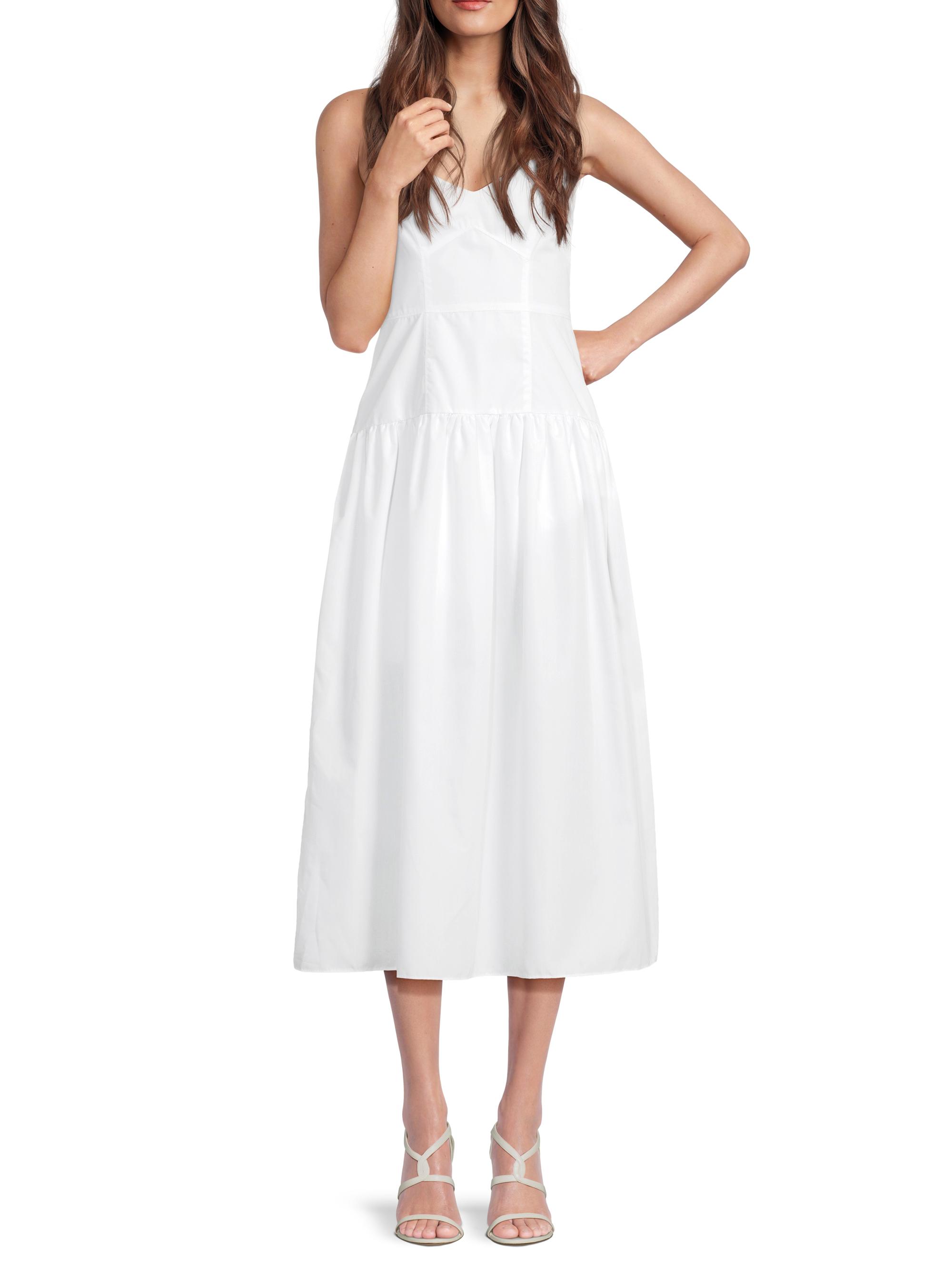 Click here for Area Stars Womens Karin Solid Midi-Dress - White -... prices