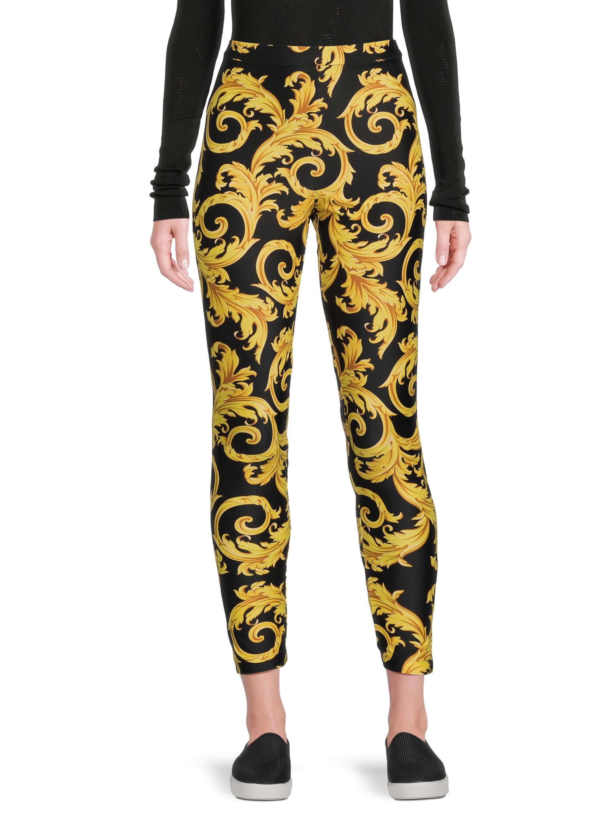 Click here for Versace Womens Baroque Print Leggings - Black Gold... prices