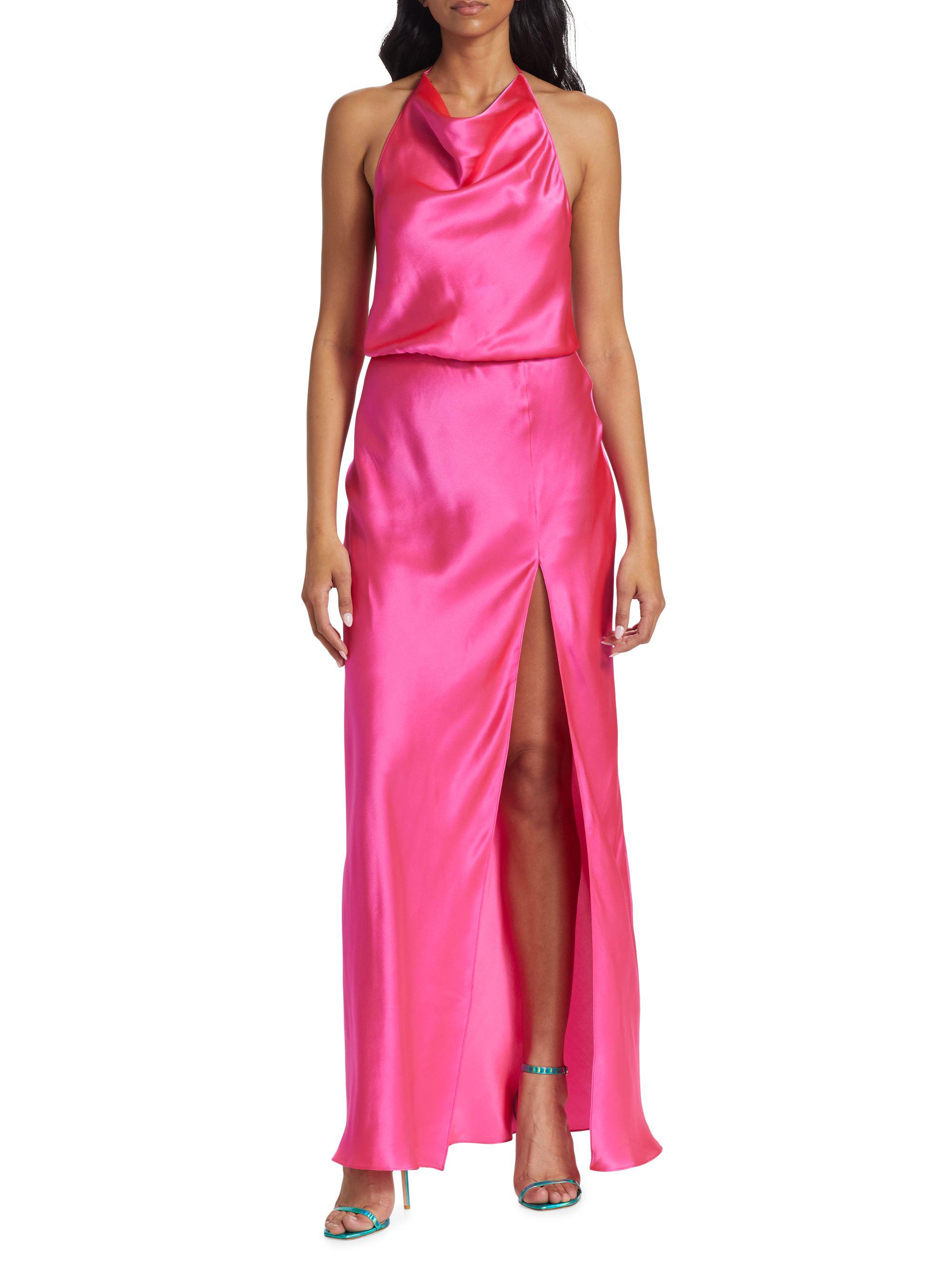 Click here for Amanda Uprichard Womens Aurela Cowlneck Silk Maxi... prices