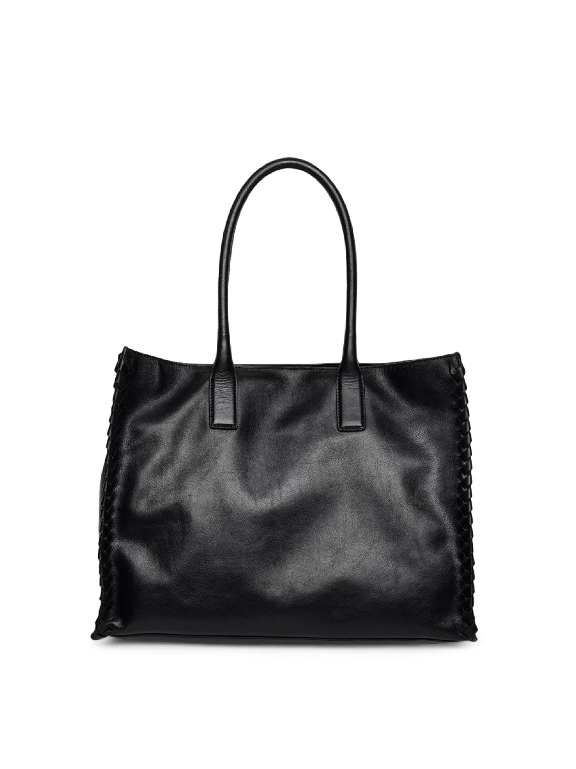 Click here for Walter Baker Womens Sailor Leather Tote Bag - Blac... prices