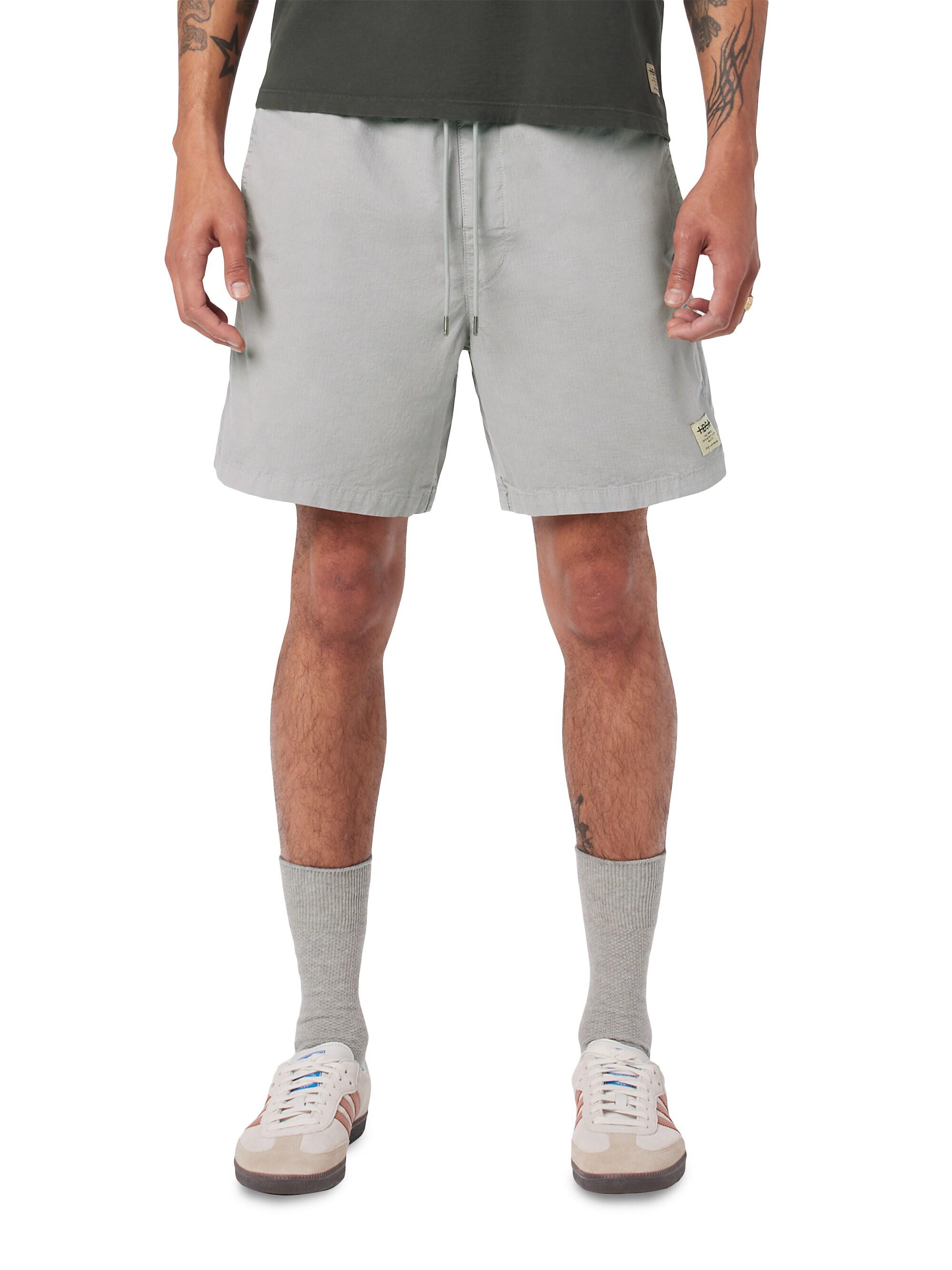Click here for Hudson Jeans Mens Racer Cotton Shorts - Ripstop Gr... prices