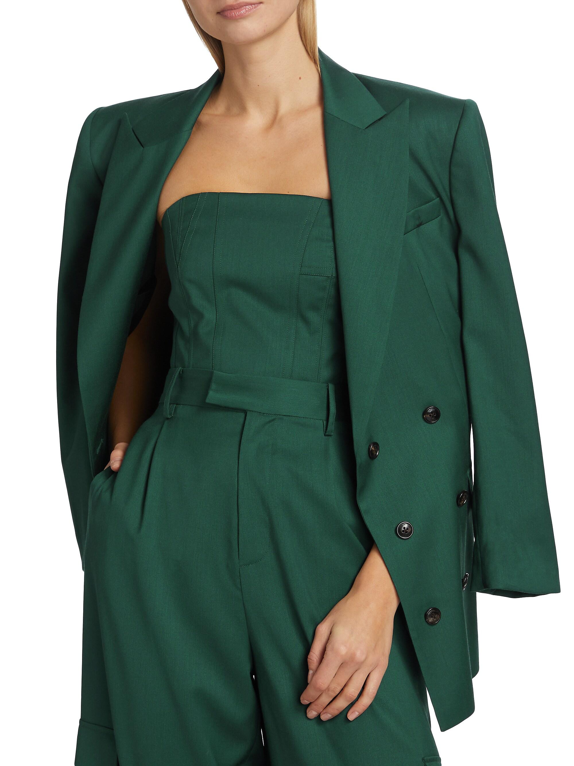 Click here for Amiri Womens Strapless Wool Bustier Top - Rain For... prices