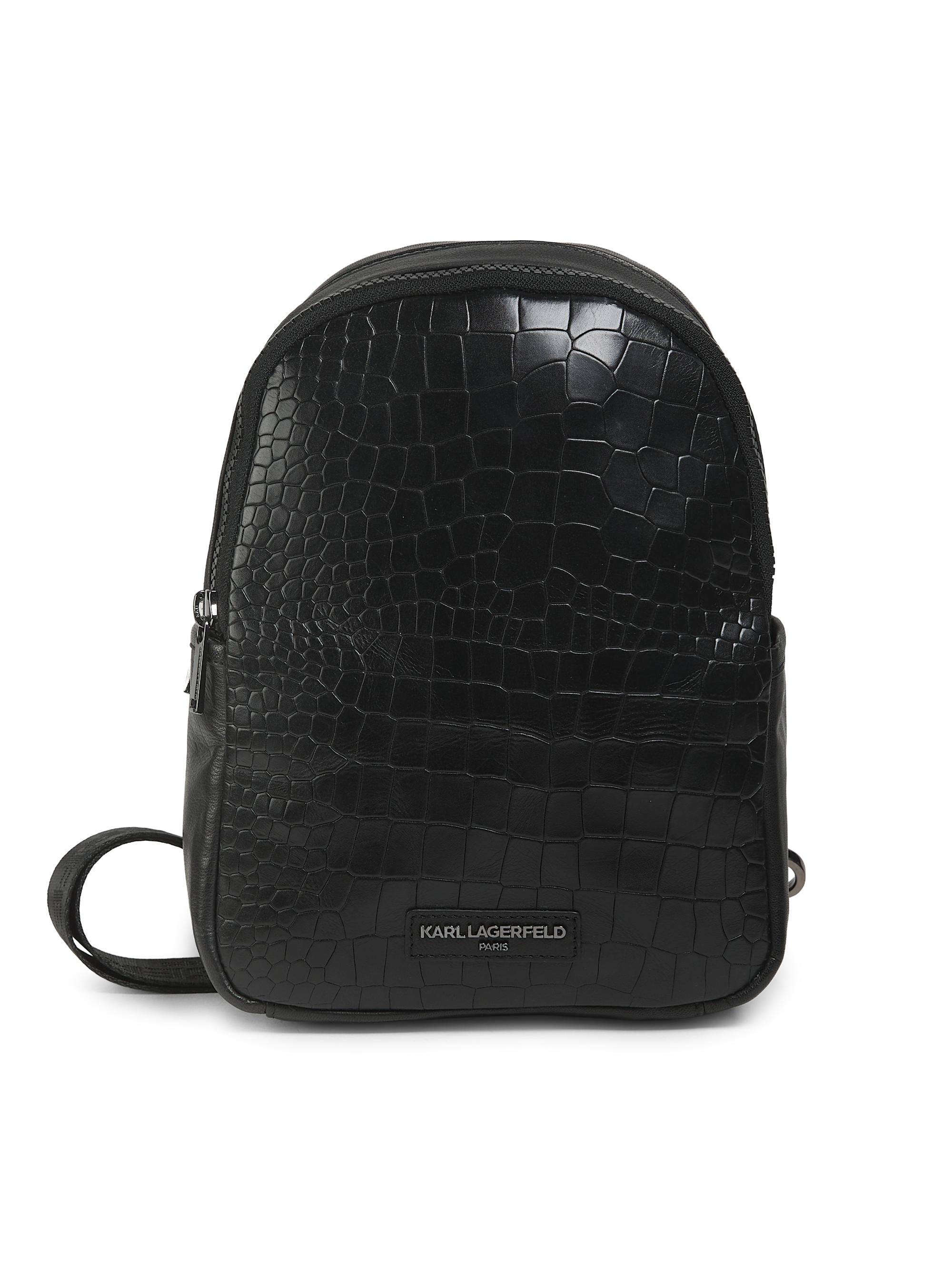 Click here for Karl Lagerfeld Paris Mens Croc-Embossed Leather Sl... prices