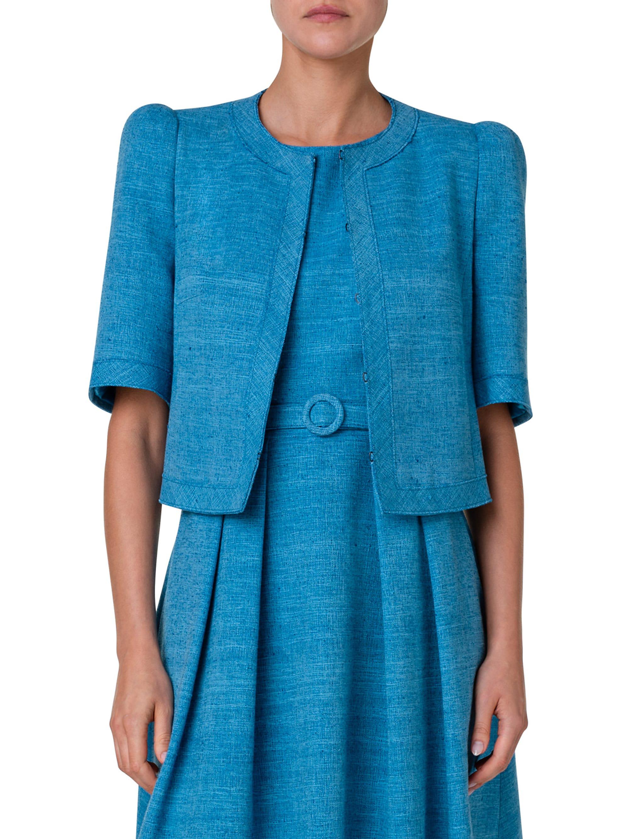 Click here for Akris Punto Womens Short-Sleeve Silk-Blend Jacket... prices