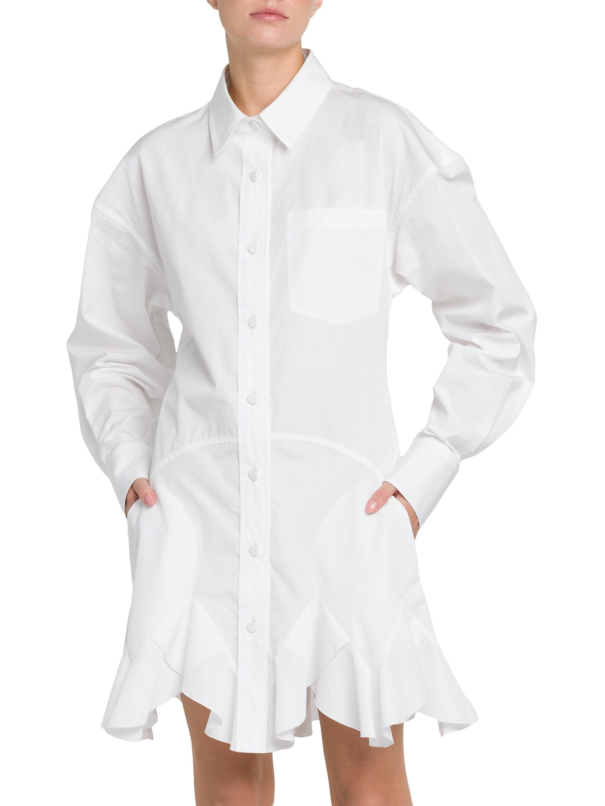 Click here for Stella Mccartney Womens Poplin Ruffled Shirtdress... prices