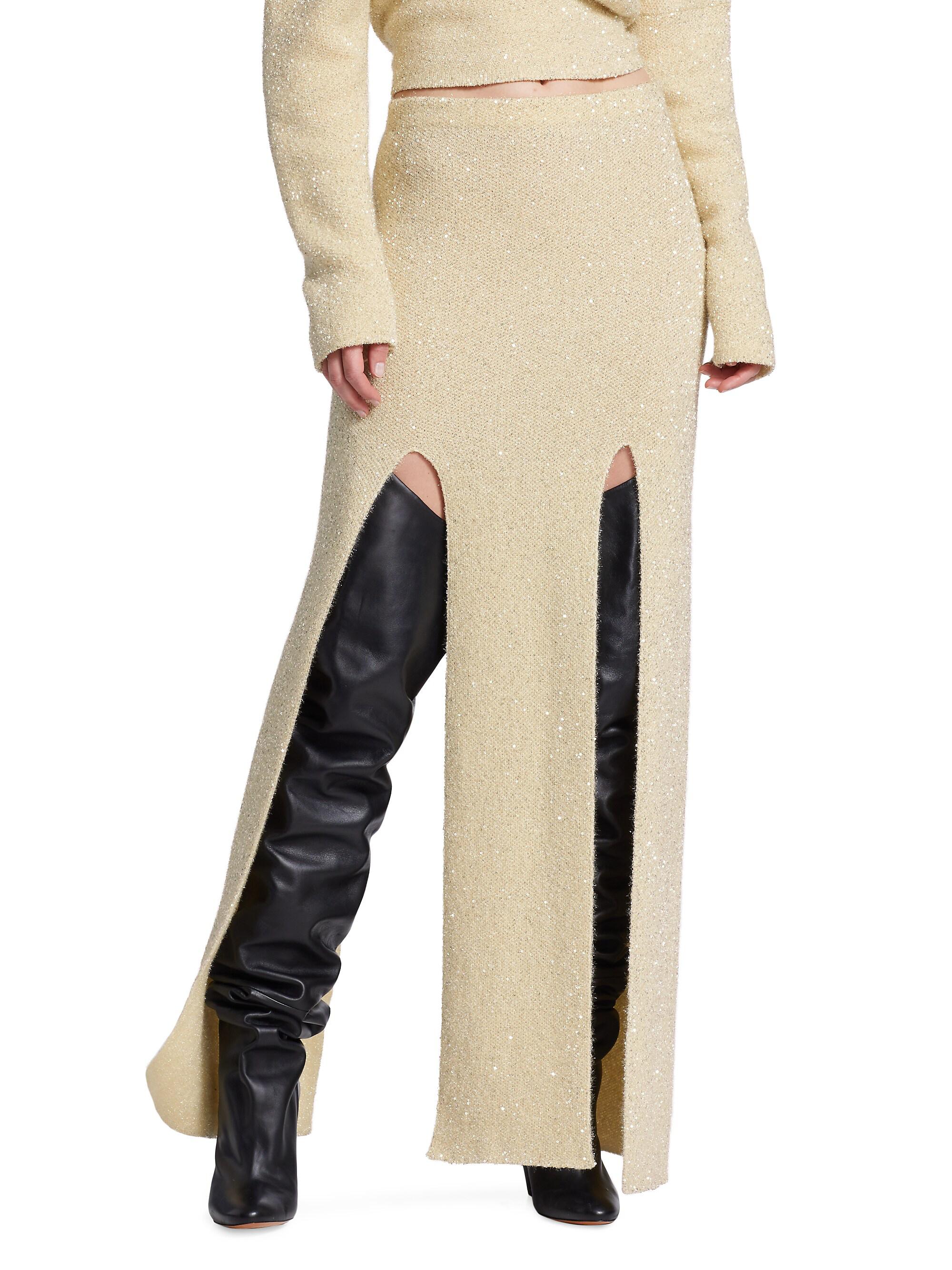 Click here for Proenza Schouler Womens Technical Sequin Maxi Skir... prices