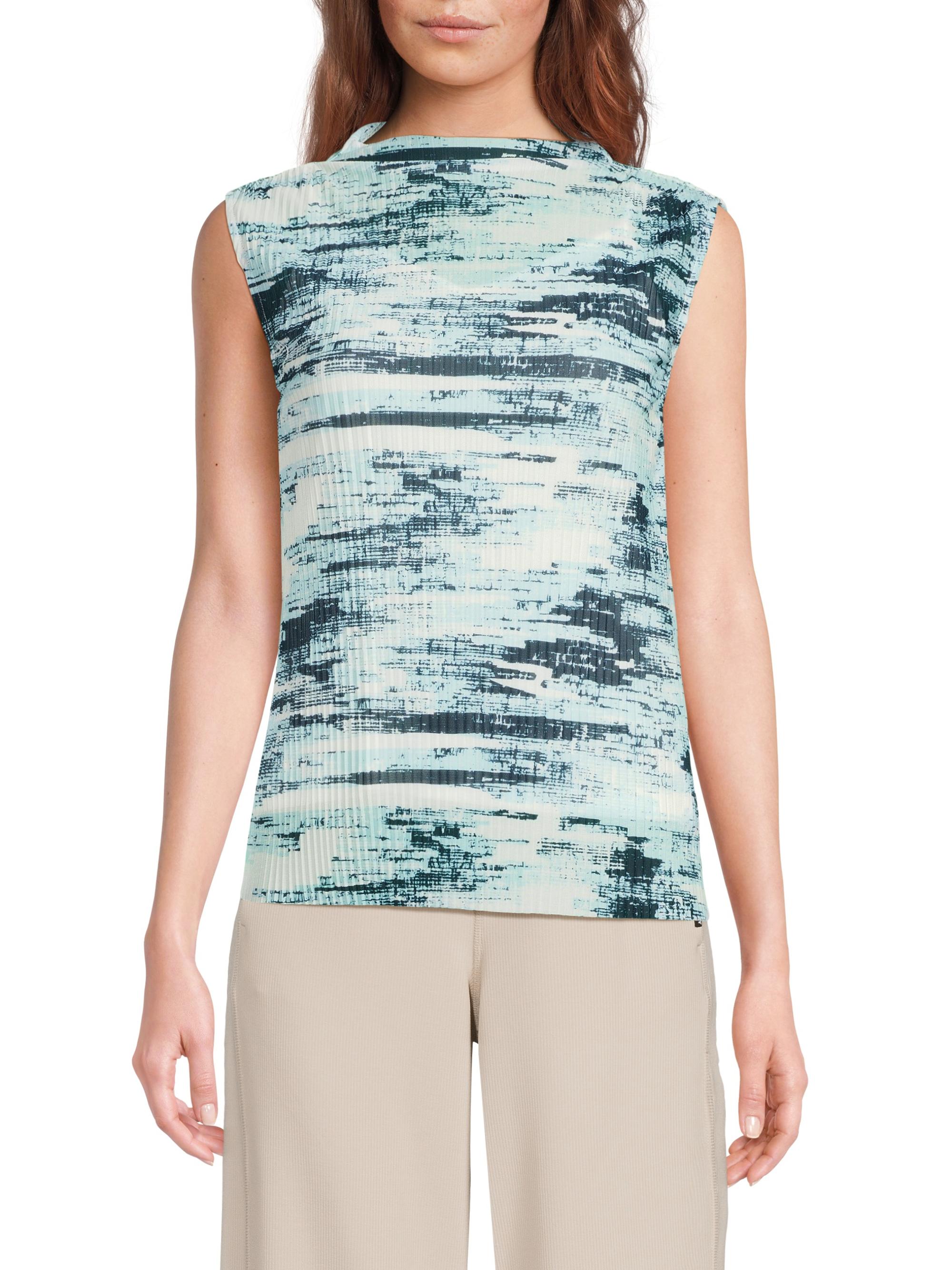 Click here for Calvin Klein Womens Abstract Print Sleevless Top -... prices