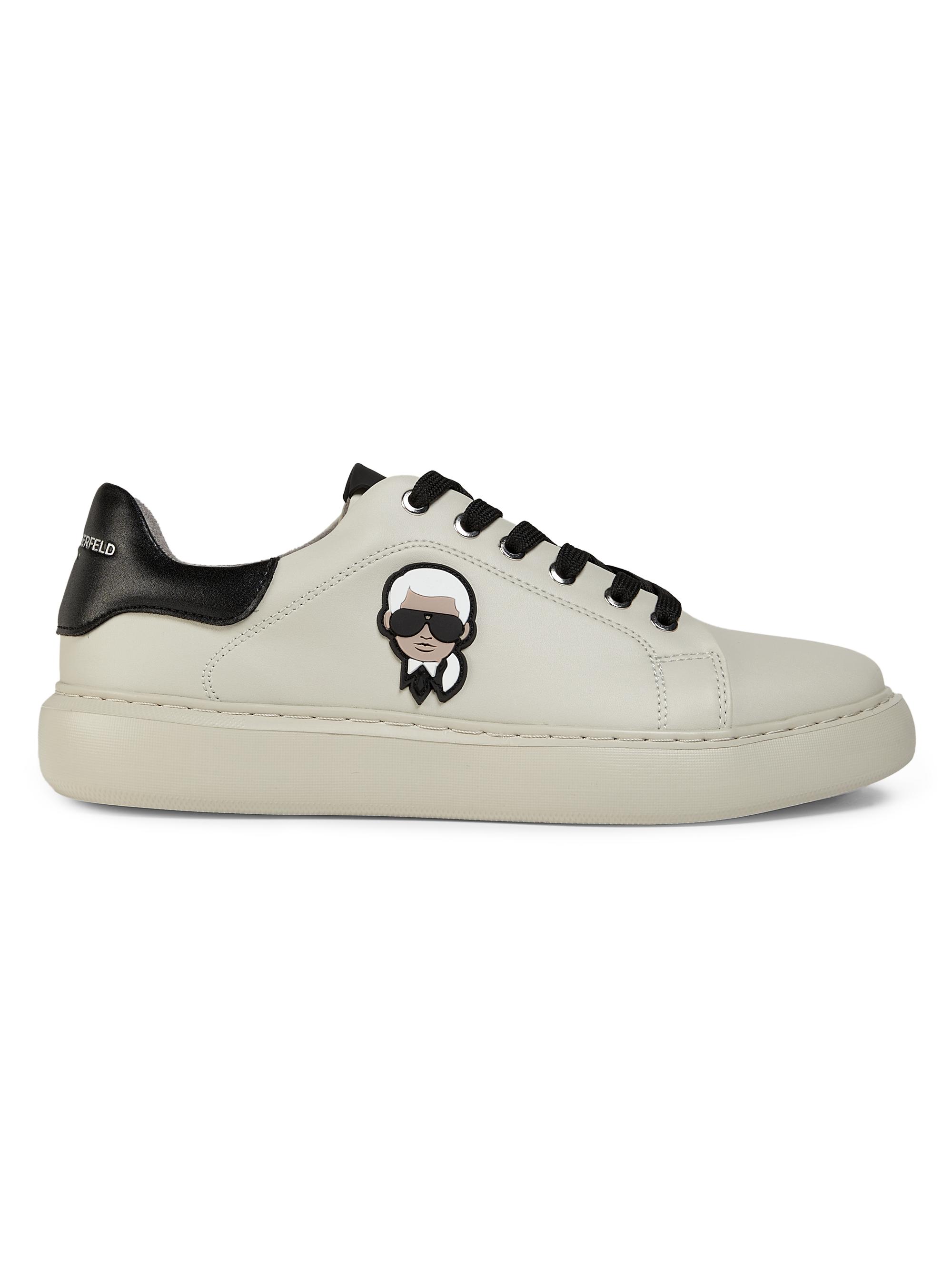 Click here for Karl Lagerfeld Paris Mens Logo Low-Top Leather Sne... prices