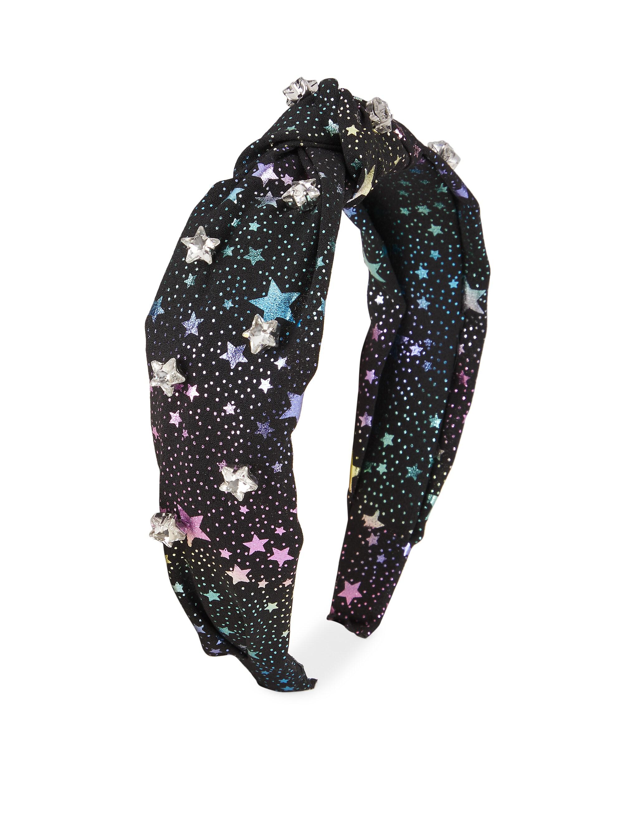 Click here for Bari Lynn Girls Twist Metalic Star Headband - Blac... prices