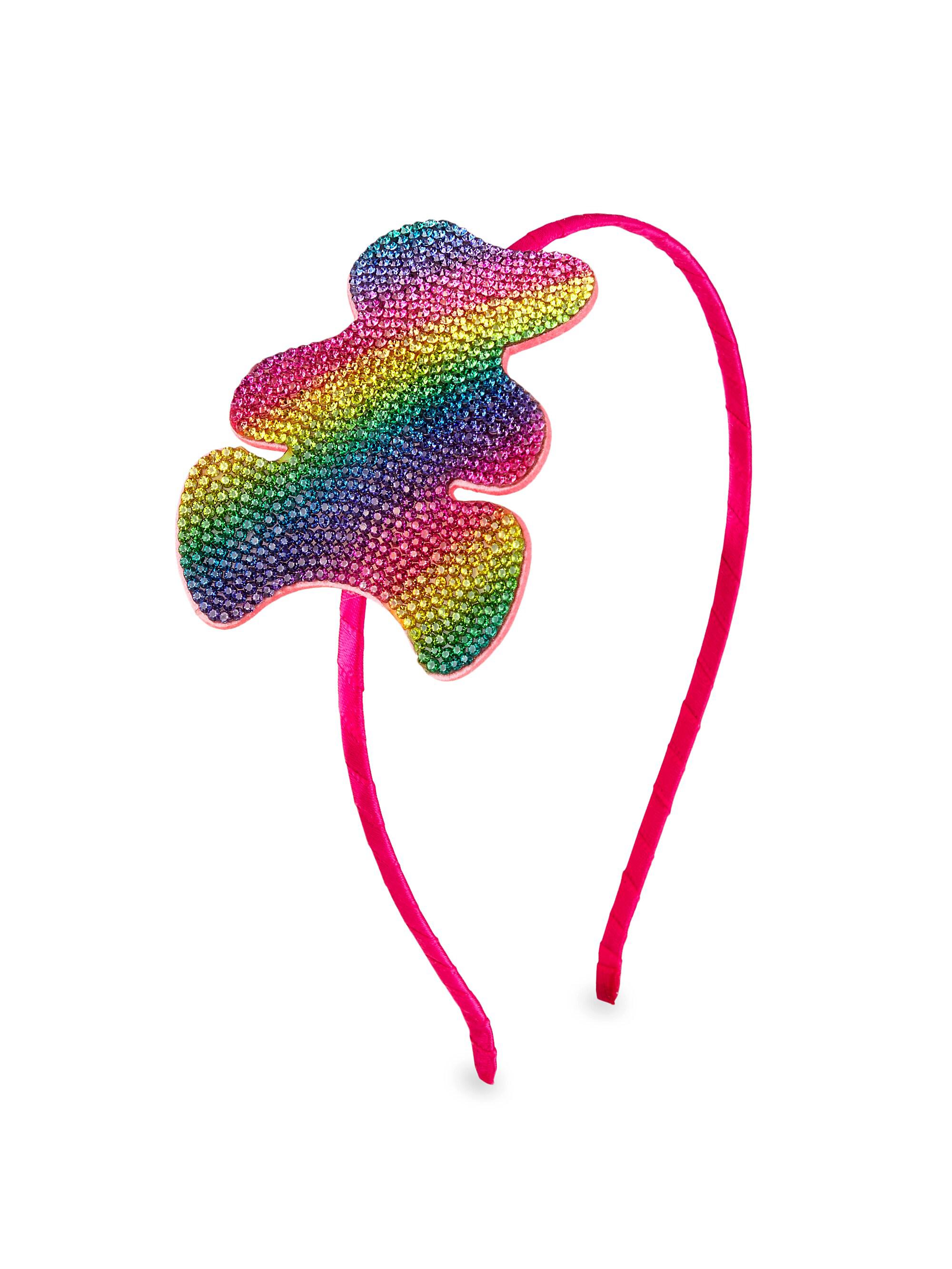 Click here for Bari Lynn Girls Emoji Rainbow Teddy Bear Headband... prices
