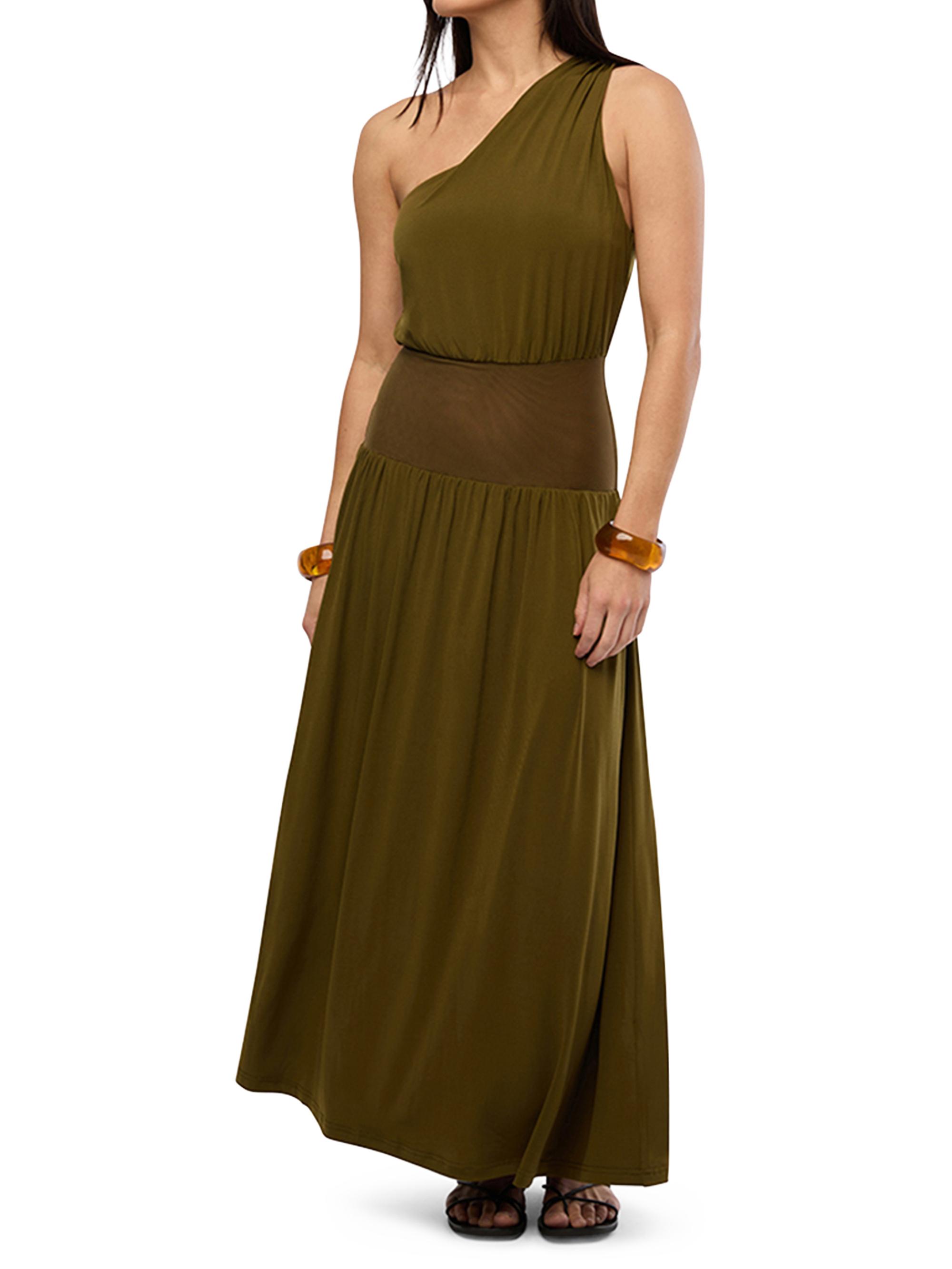 Click here for Weworewhat Womens One Shoulder Maxi Dress - Avocad... prices