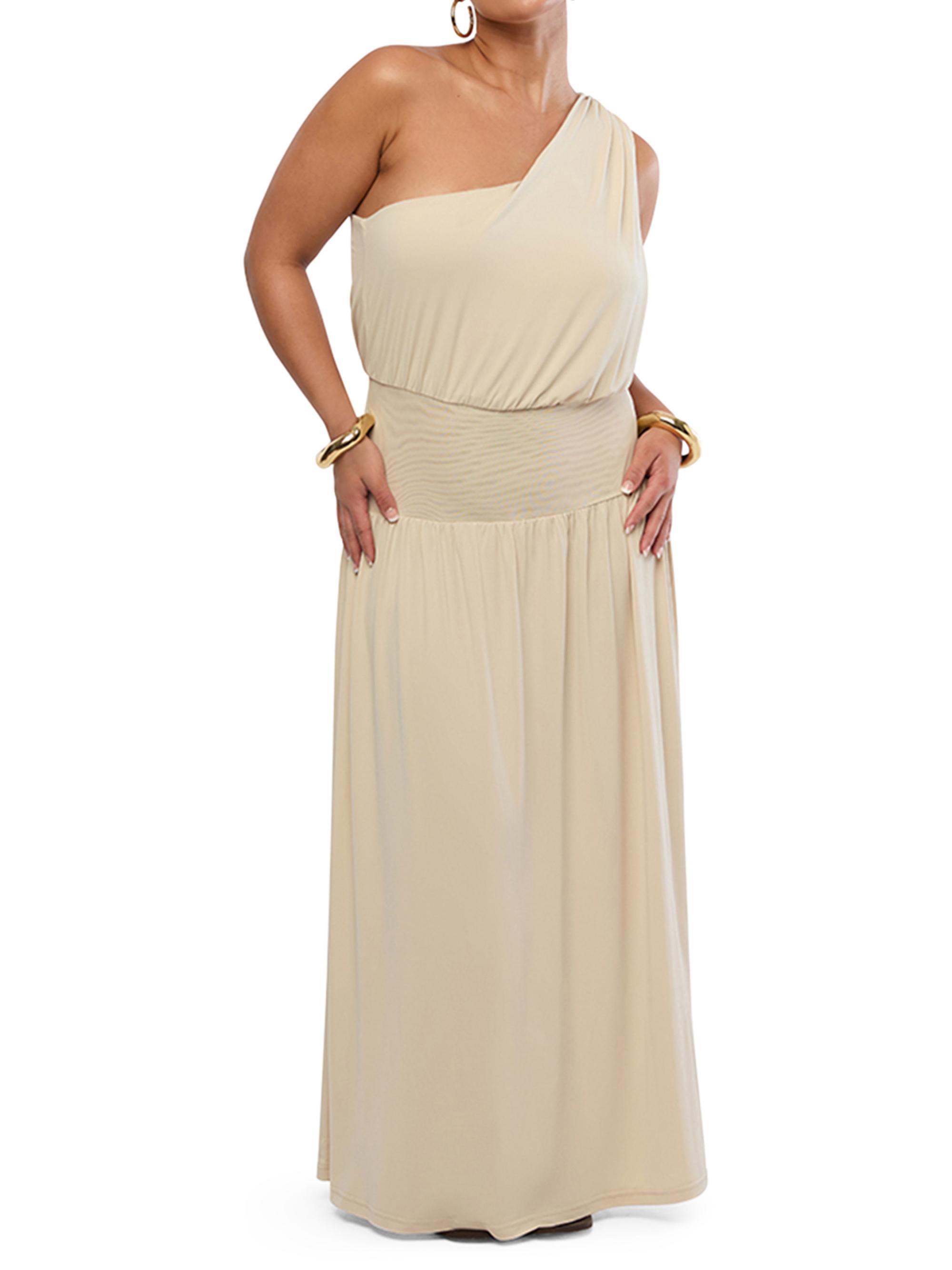 Click here for Weworewhat Womens One Shoulder Maxi Dress - Wood A... prices