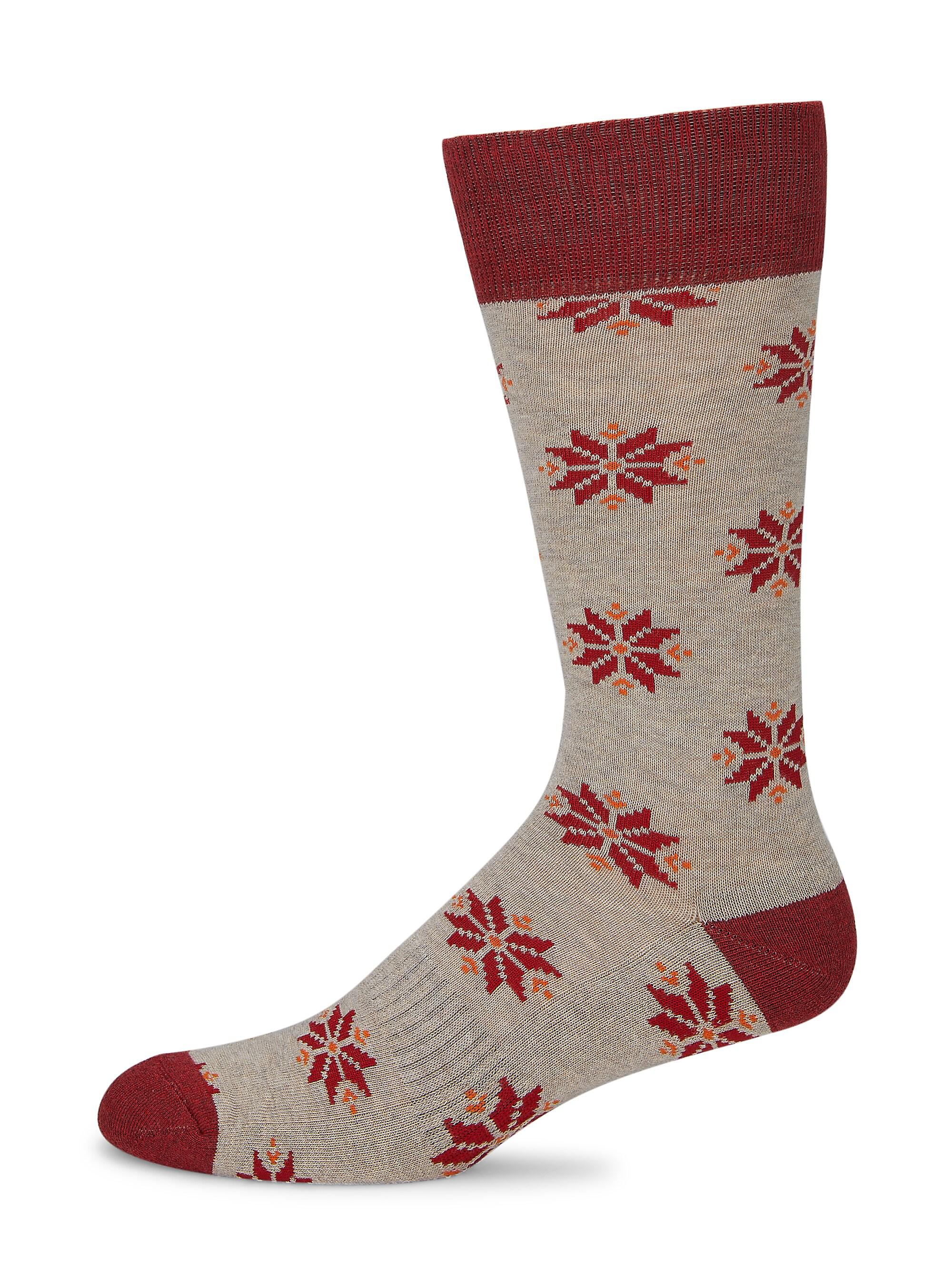 Click here for Saks Fifth Avenue Mens COLLECTION Poinsettia Socks... prices