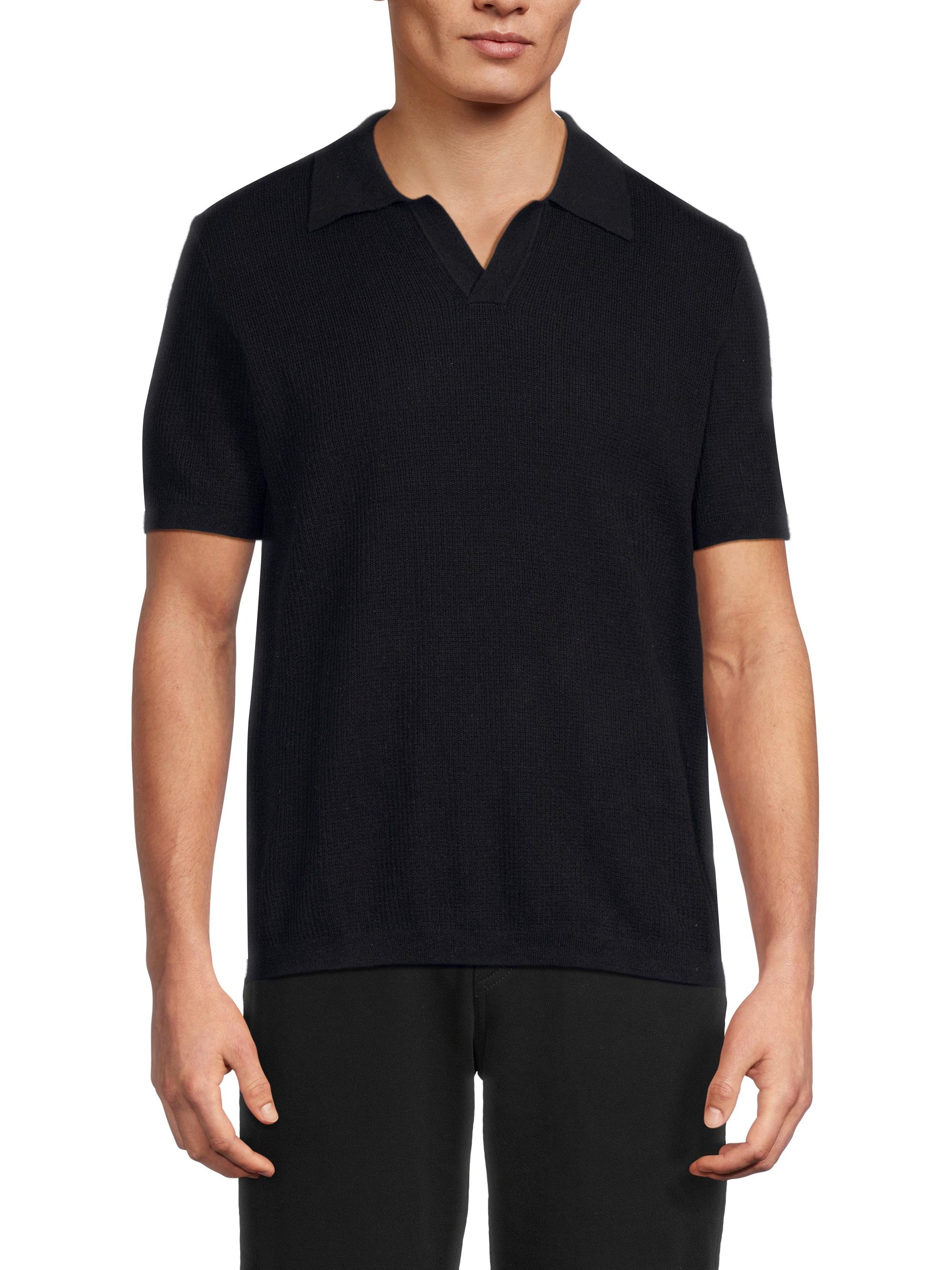 Click here for Bruno Magli Mens Johnny Collar Sweater - Navy - Si... prices