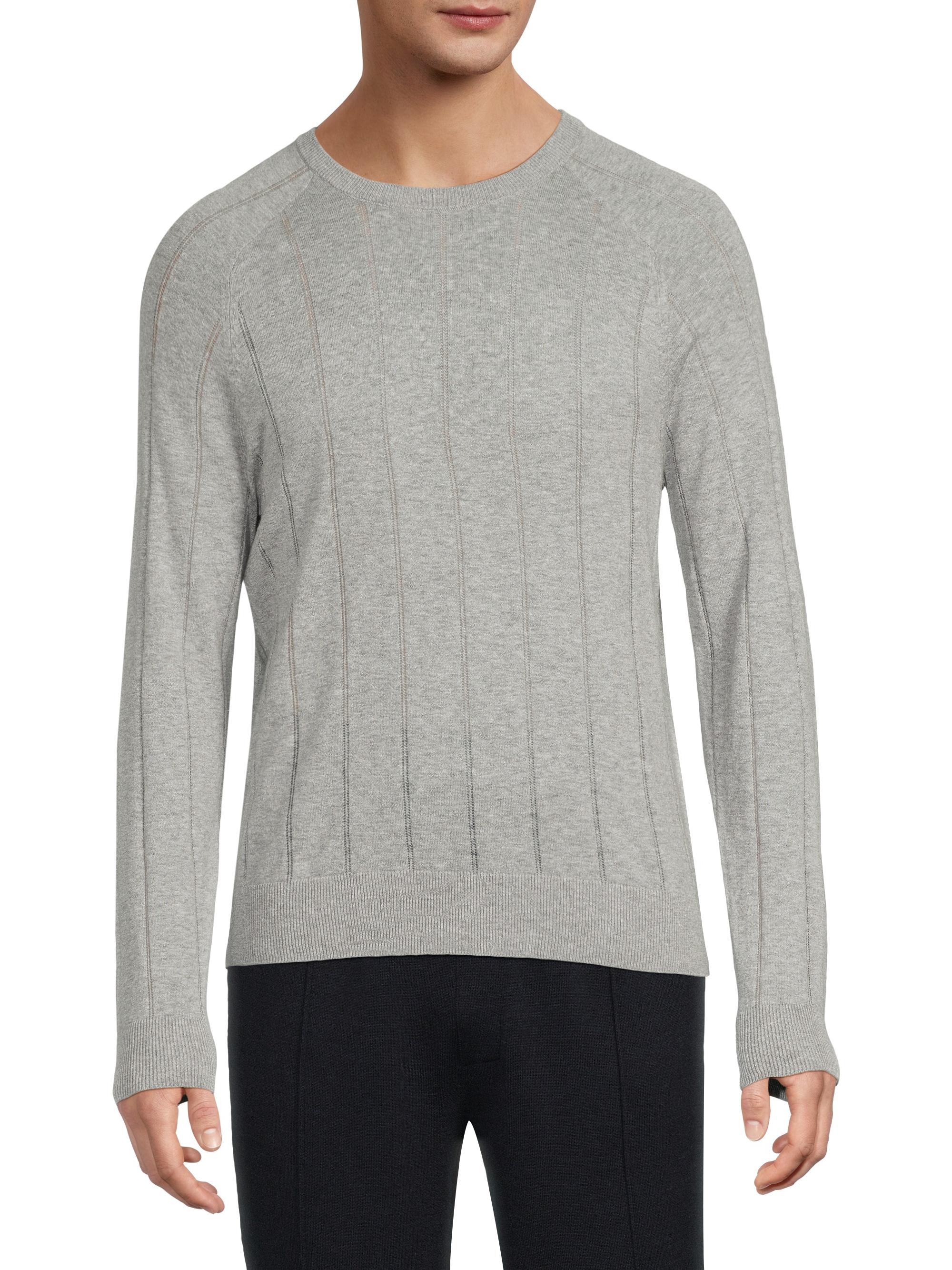 Click here for Bruno Magli Mens Textured Striped Sweater - Light... prices