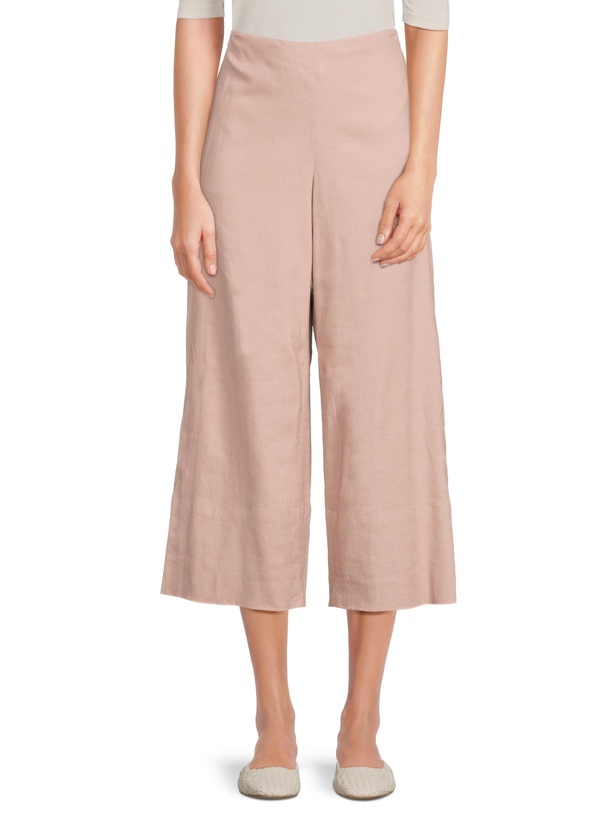 Click here for Vince Womens Cropped Linen Blend Pants - Rose Pear... prices