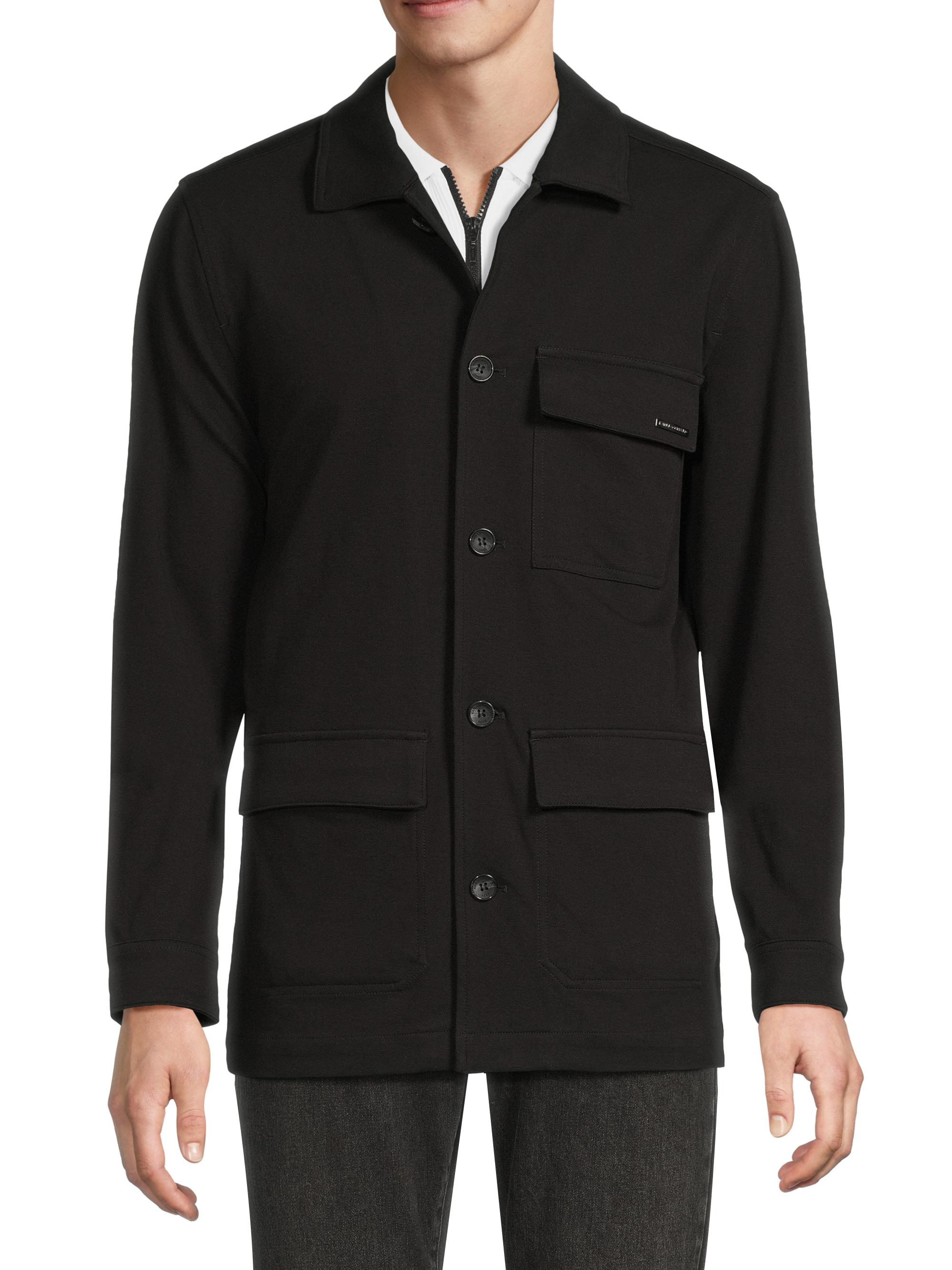 Click here for Karl Lagerfeld Paris Mens Cotton Twill Shirt Jacke... prices
