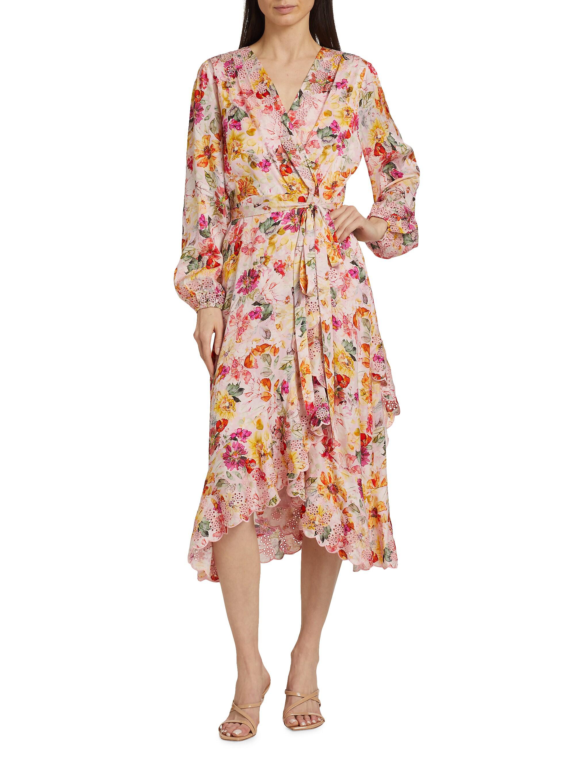 Click here for Elie Tahari Womens The Charlotte Floral Embroidere... prices