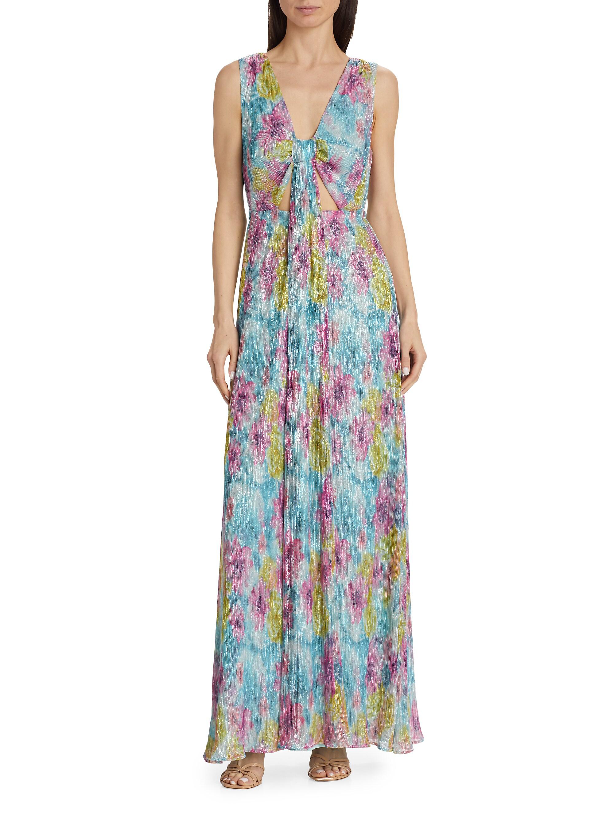 Click here for Ramy Brook Womens Mila Watercolor Maxi Dress - Lim... prices