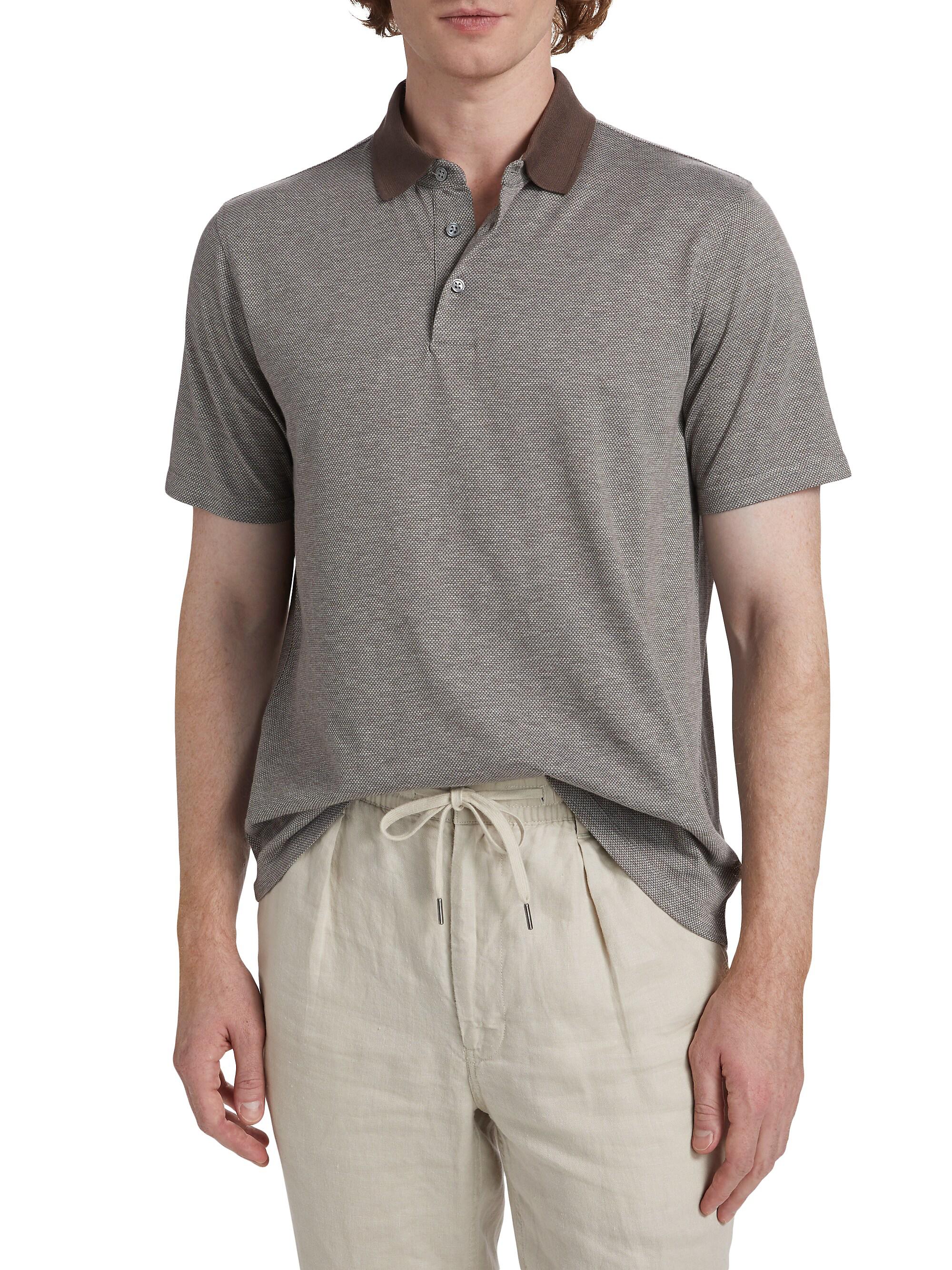 Click here for Saks Fifth Avenue Mens COLLECTION Small Brick Polo... prices