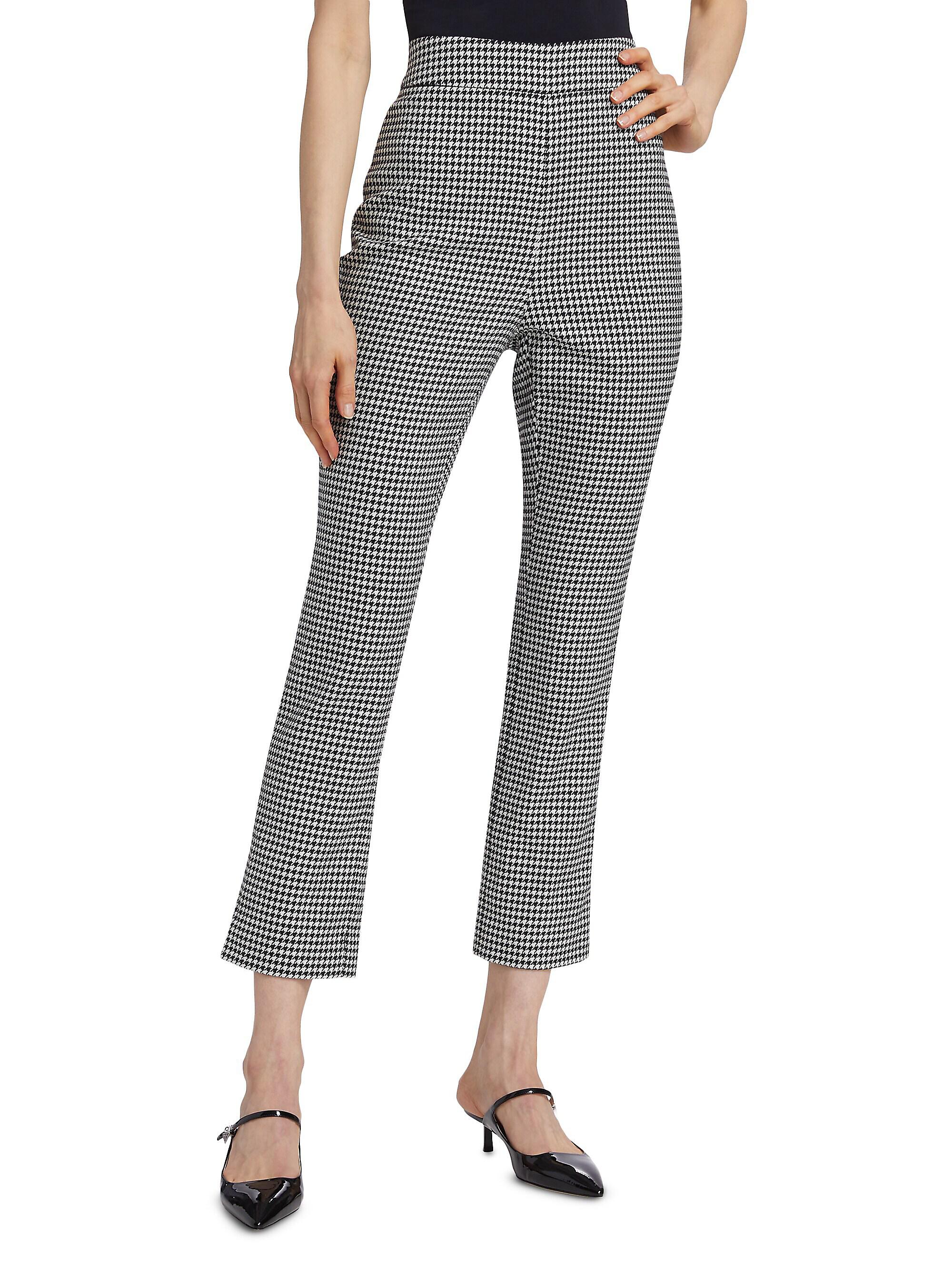 Click here for Toccin Womens Claire Houndstooth Cropped Pants - J... prices