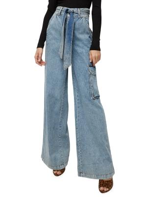 Veronica Beard Belisa Cargo Wide-Leg Jeans on SALE | Saks OFF 5TH
