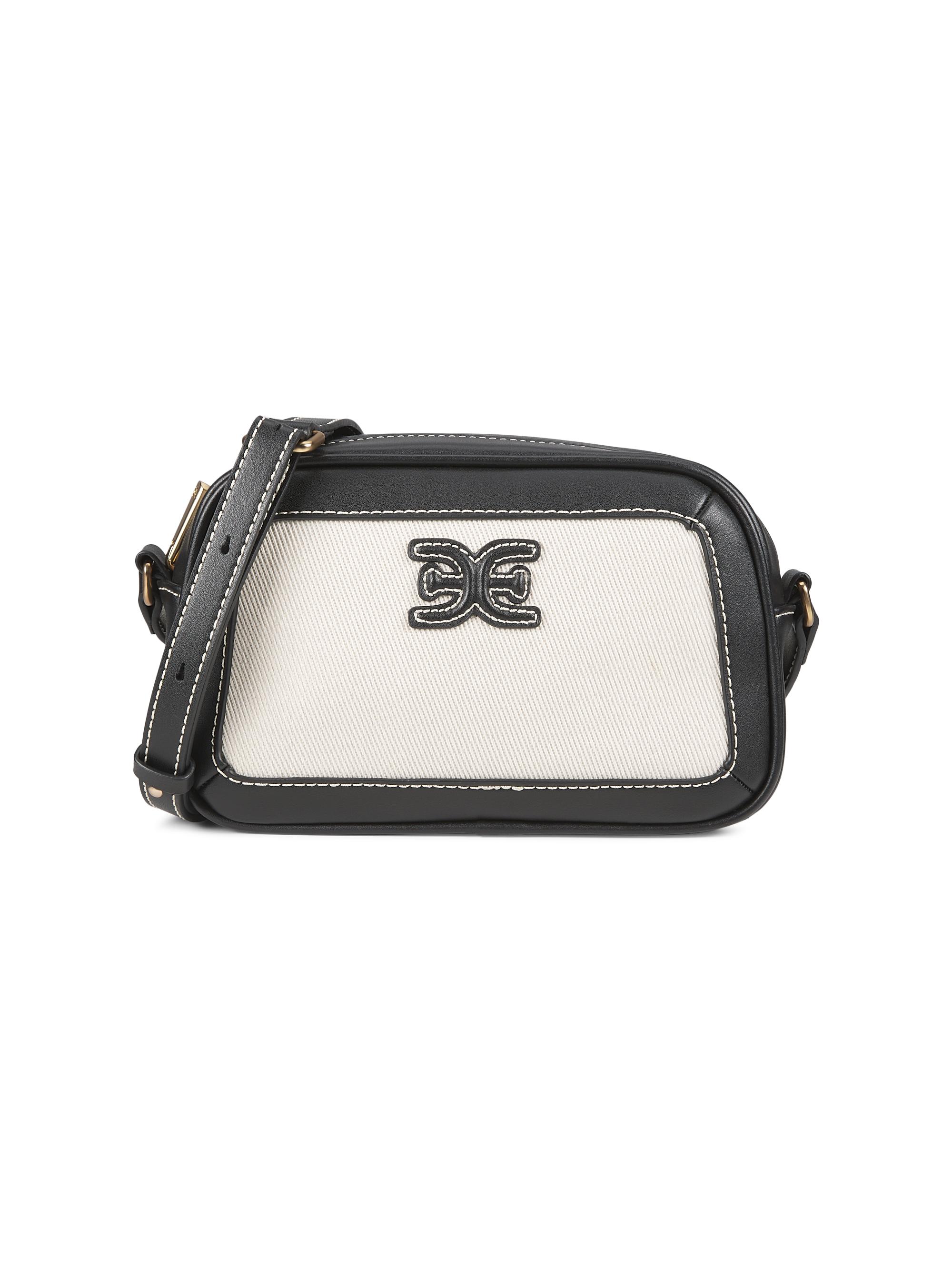 Click here for Sam Edelman Womens Fitsz Logo Camera Bag - Black prices