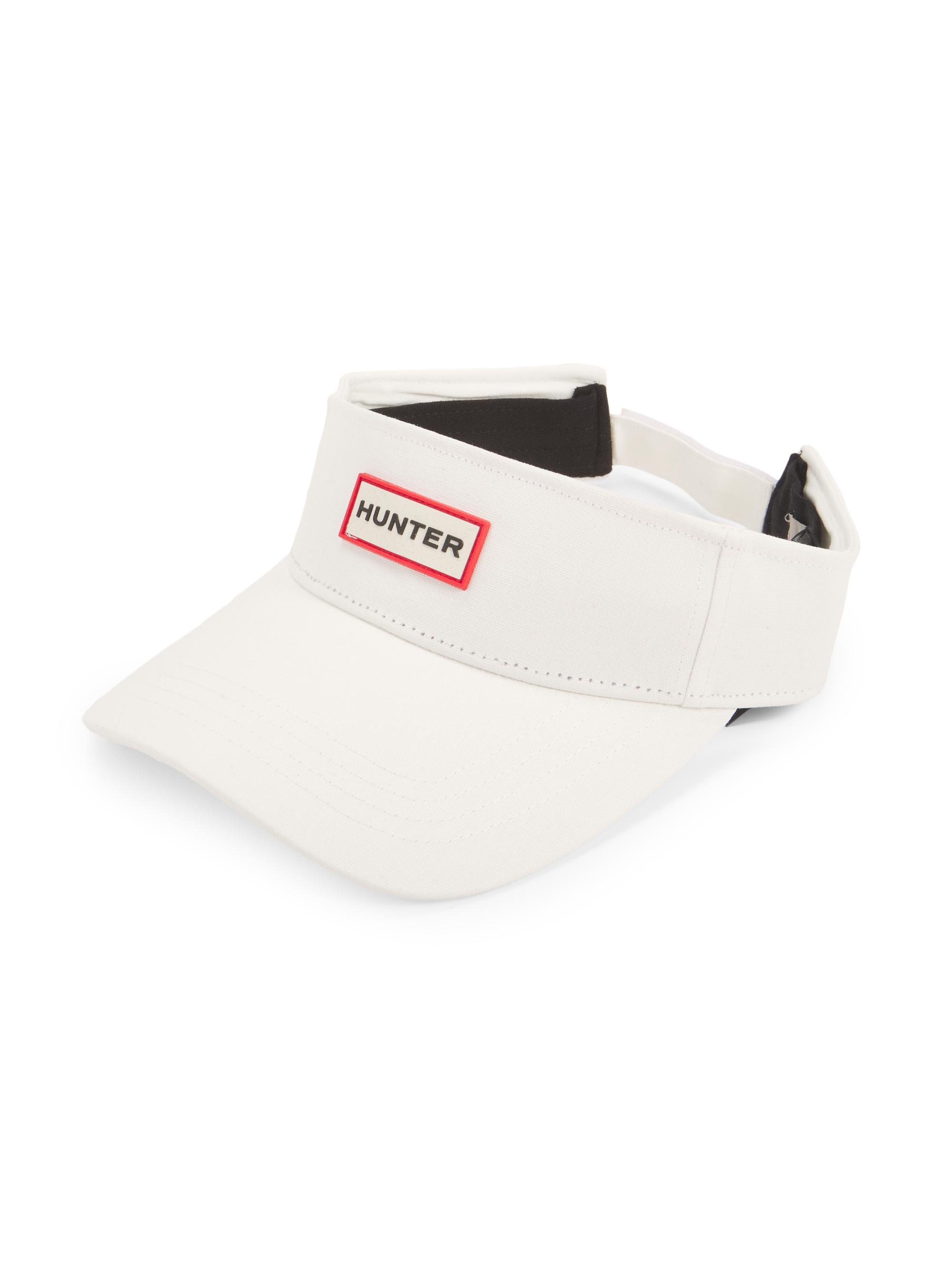 Click here for Hunter Mens Logo Cotton Visor - White prices