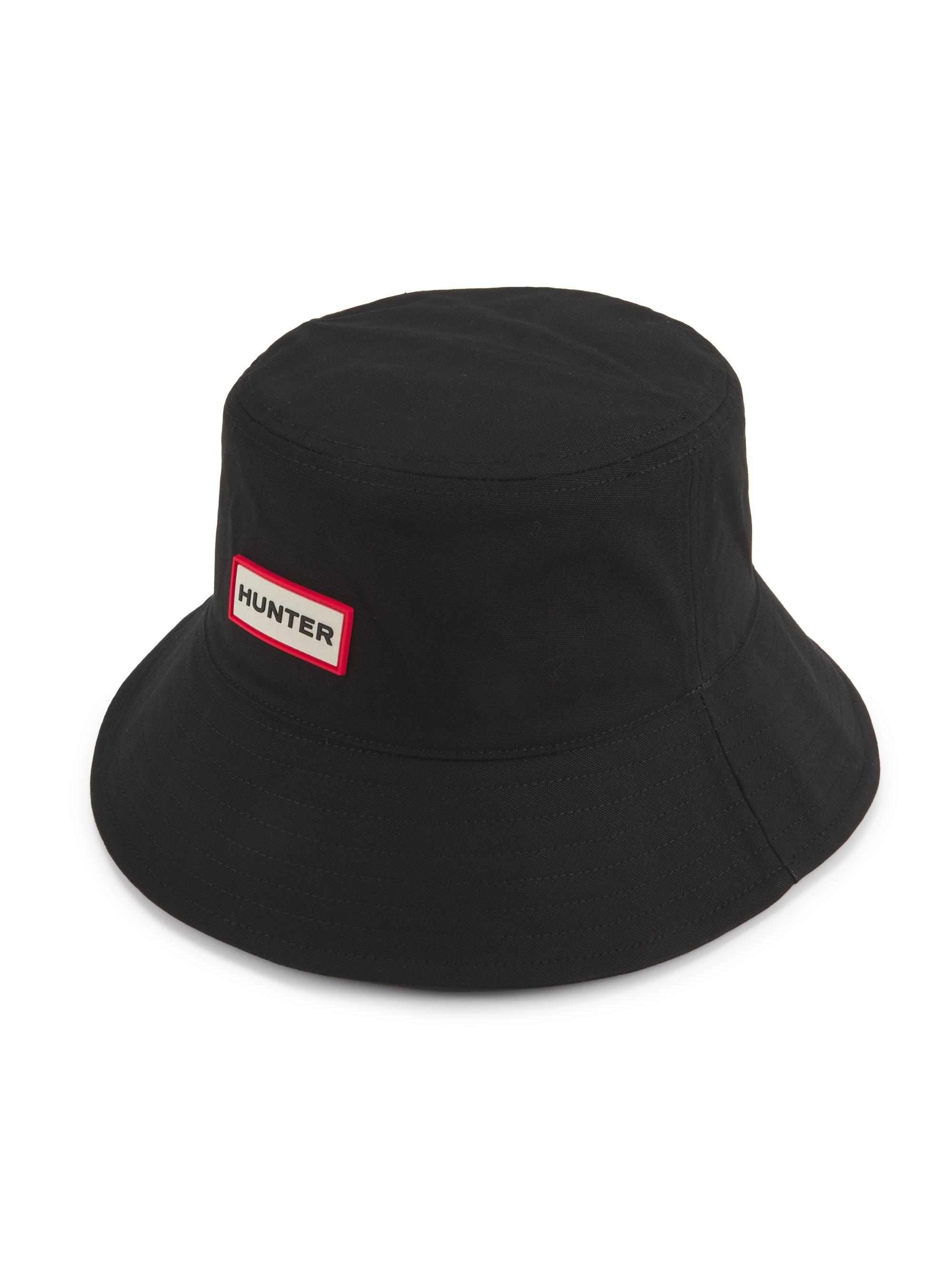 Click here for Hunter Mens Logo Cotton Bucket Hat - Black prices
