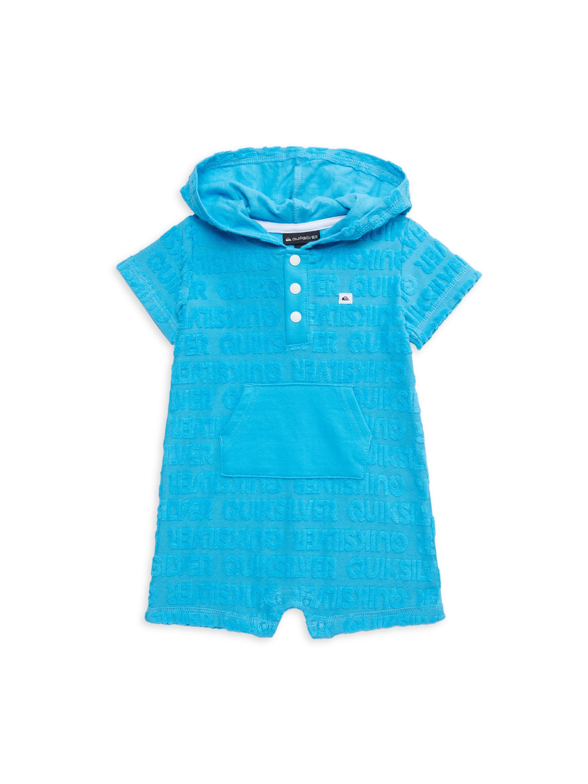 Click here for Quiksilver Baby Boys Monogram Hooded Romper - Blue... prices