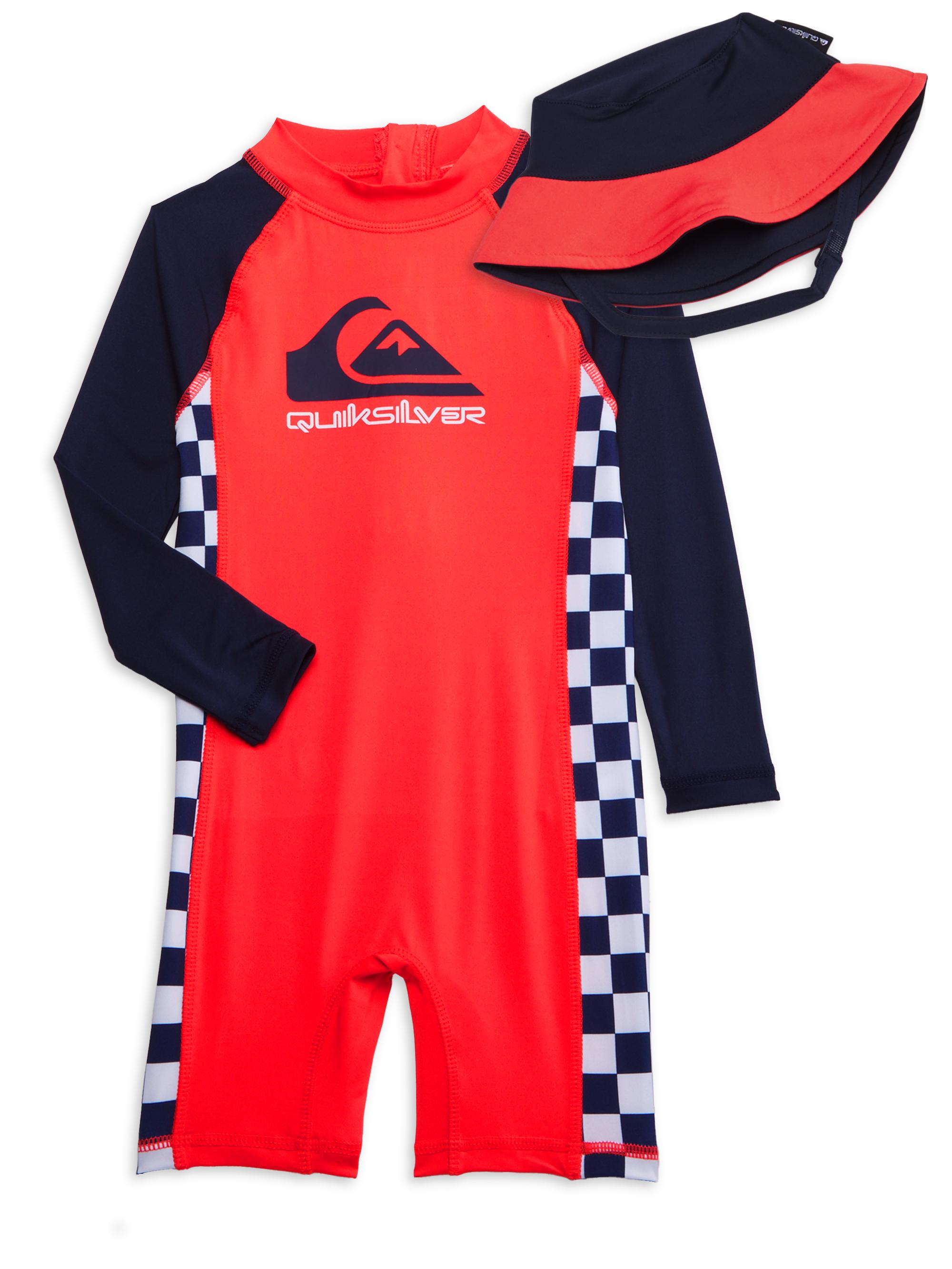 Click here for Quiksilver Baby Boys 2-Piece Printed Coverall & Ha... prices