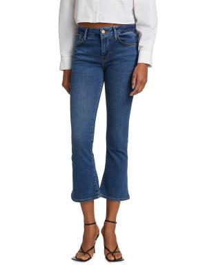 Frame Le Crop Mini Boot High-Rise Stretch Boot-Cut Jeans on SALE | Saks ...