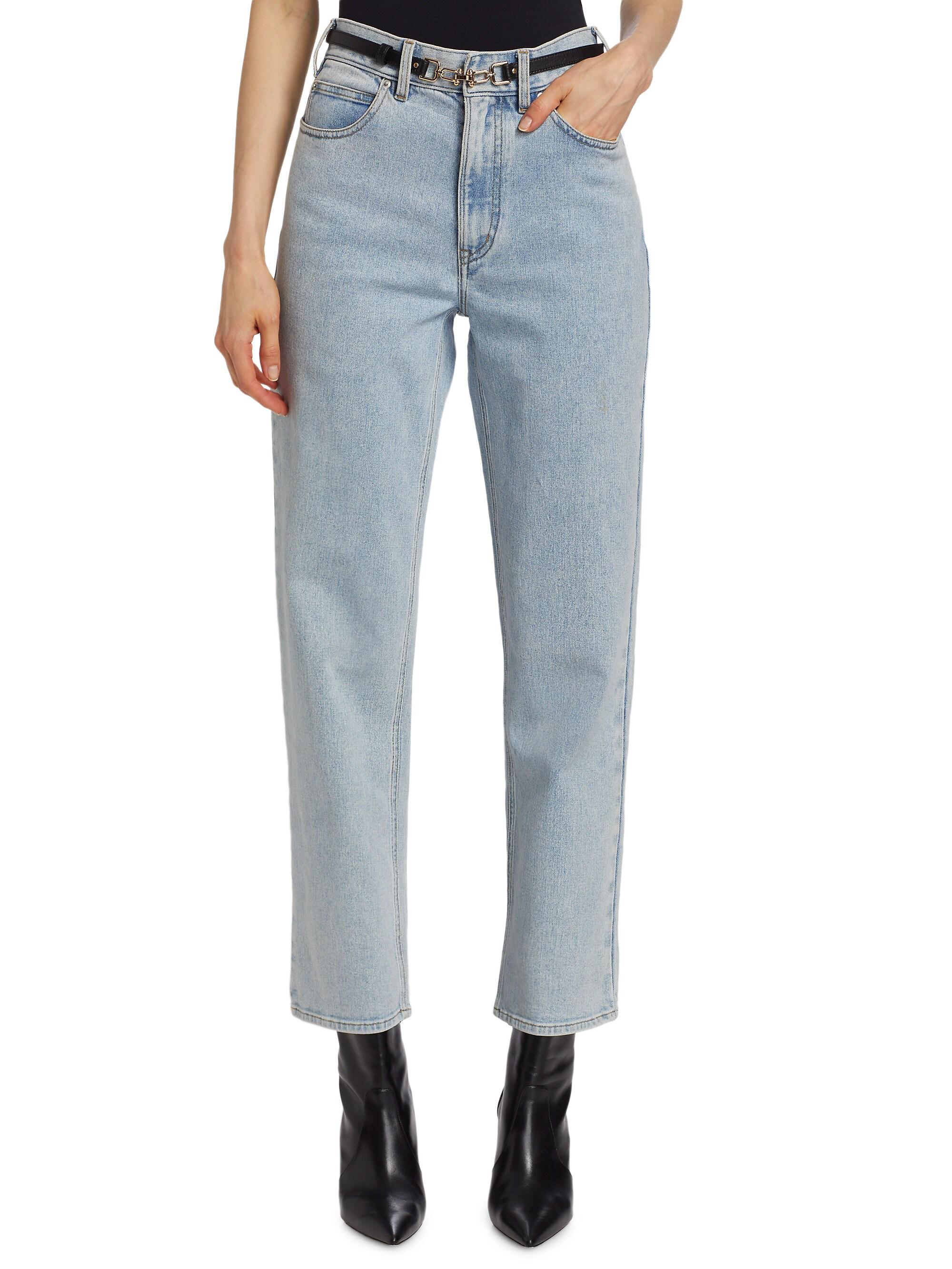 Click here for Generation Love Womens Emmett Belted Crop Jeans -... prices