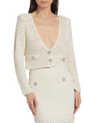 Generation Love Joy Crochet Crop Cardigan on SALE | Saks OFF 5TH