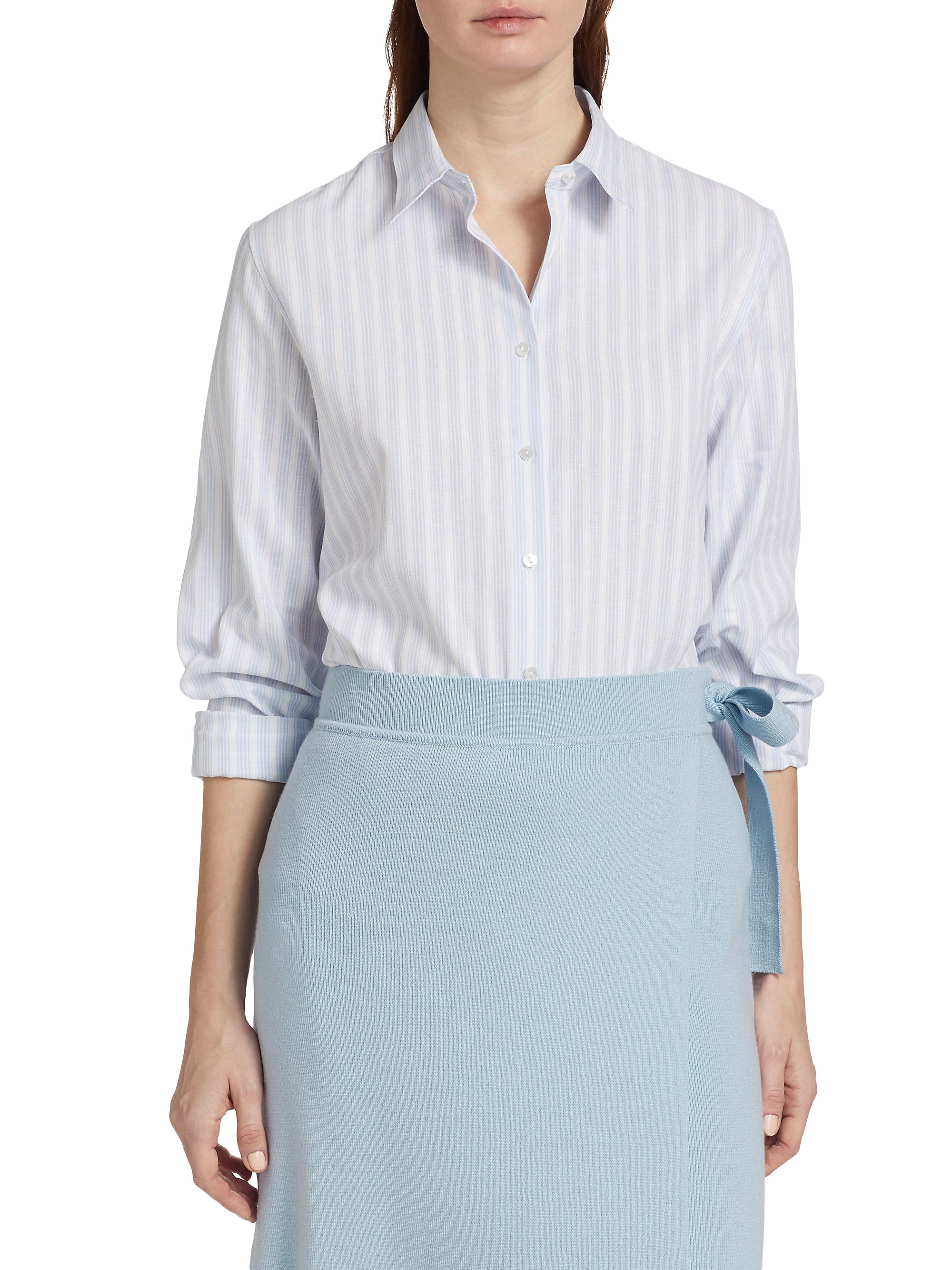 Click here for Saks Fifth Avenue Womens Cruise Stripe Linen-Blend... prices